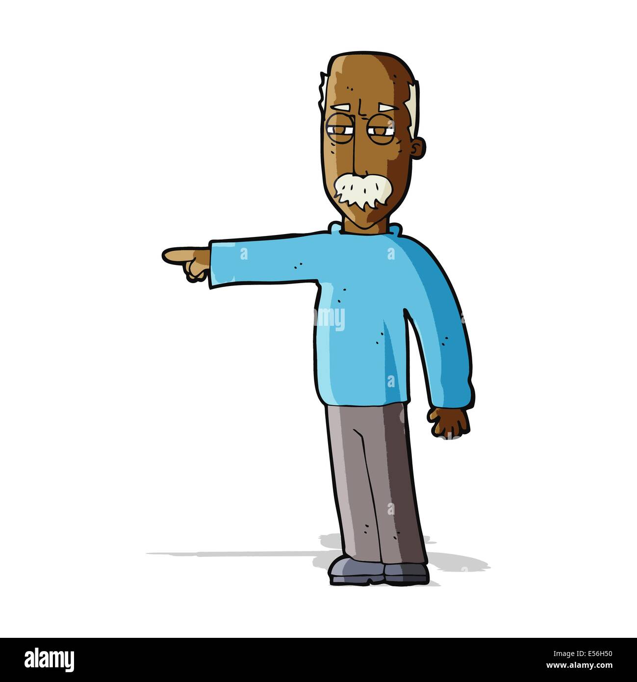 cartoon old man gesturing Get Out! Stock Vector Image & Art - Alamy