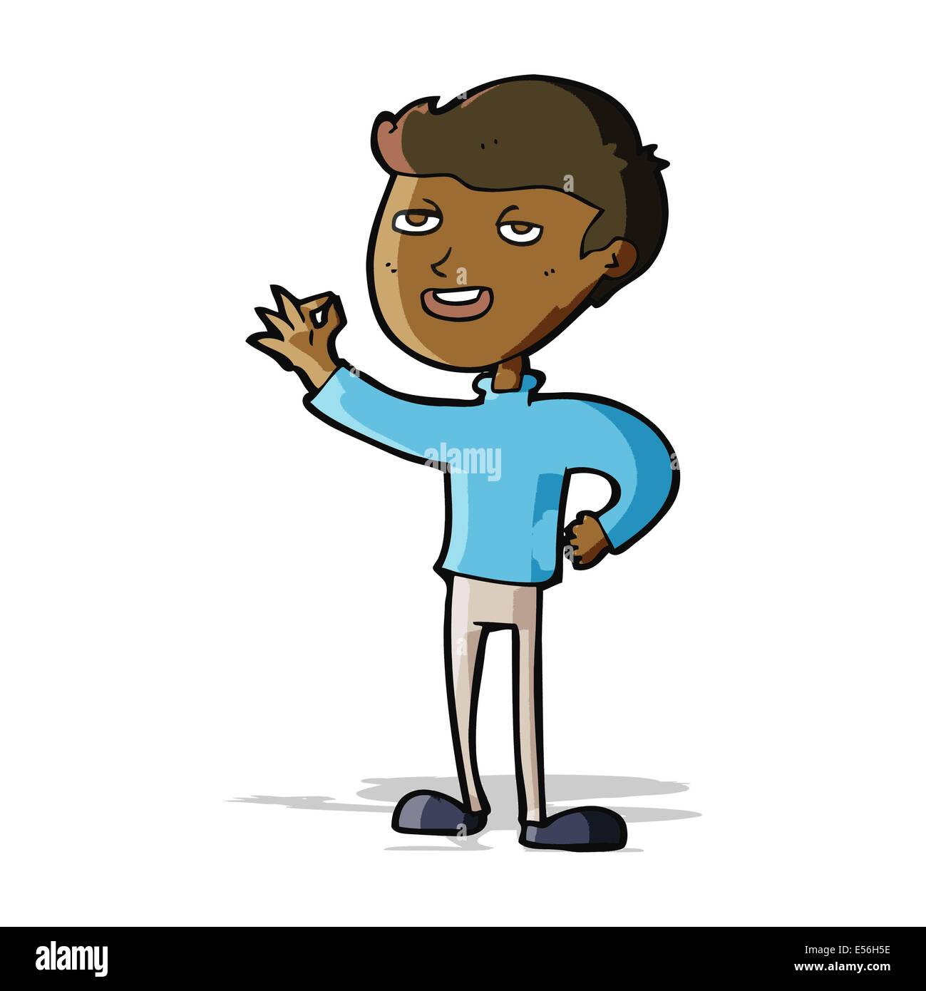 cartoon man making excellent gesture Stock Vector Image & Art - Alamy
