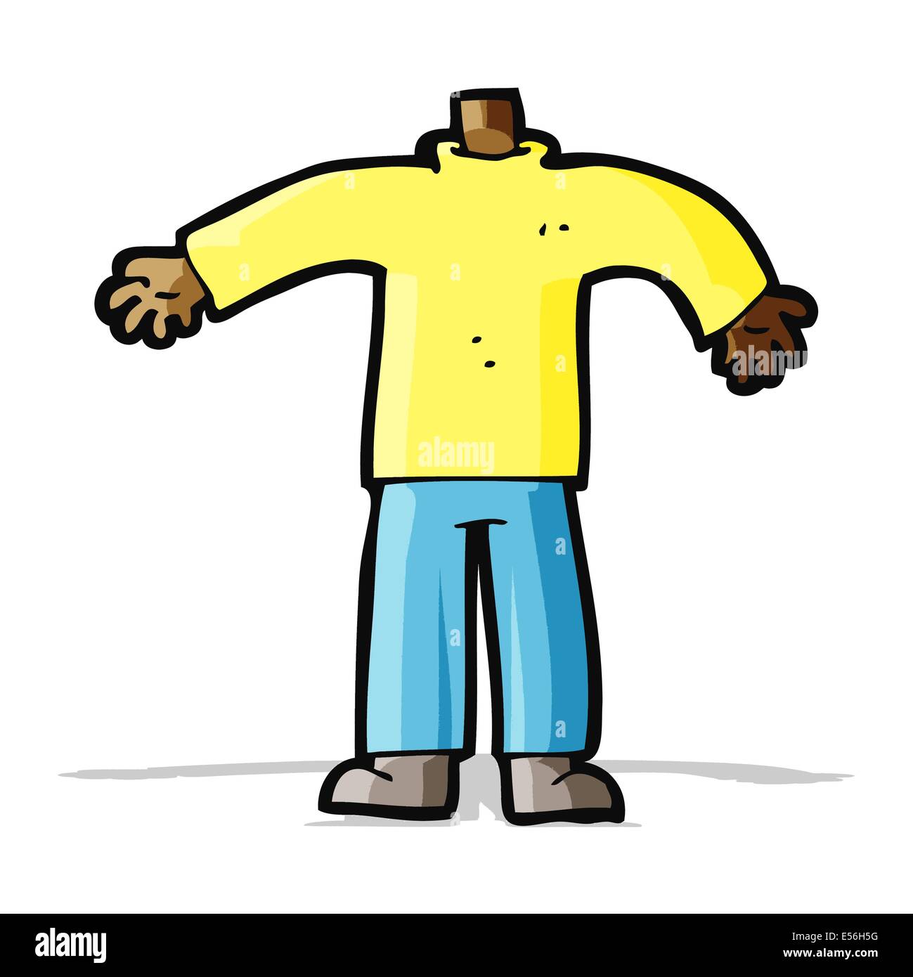 cartoon male body (mix and match cartoons or add own photos Stock ...