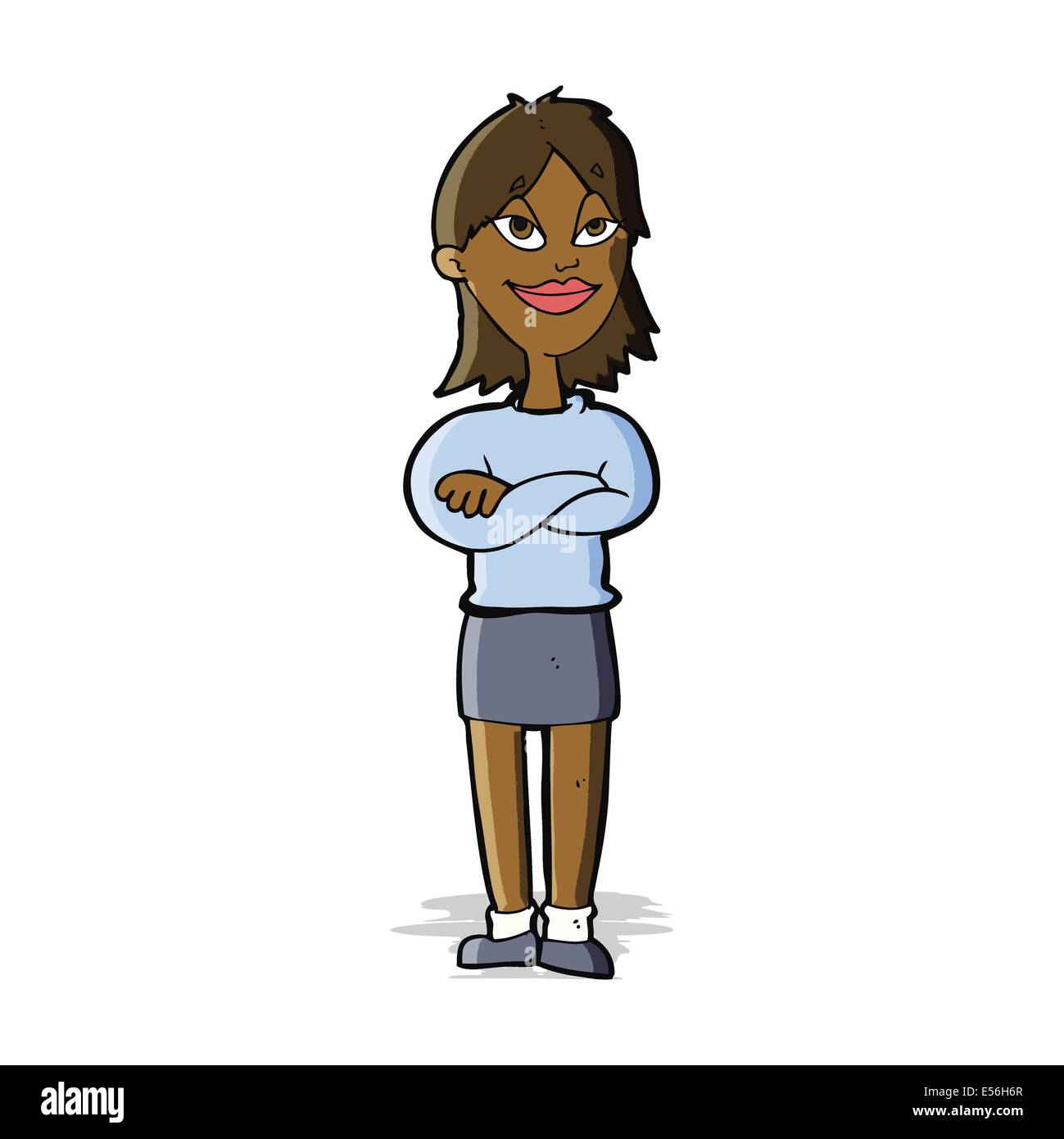 cartoon proud woman Stock Vector Image & Art - Alamy