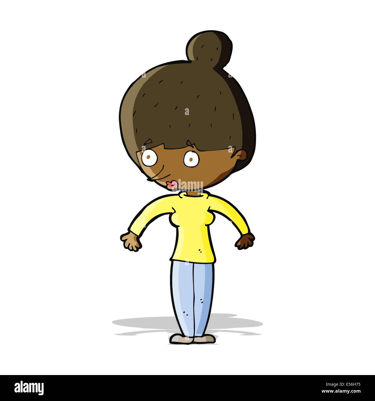 cartoon woman staring Stock Vector Image & Art - Alamy