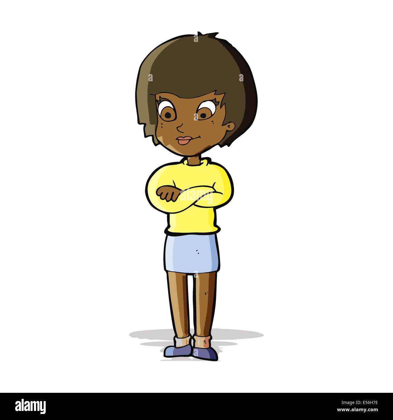 cartoon proud woman Stock Vector Image & Art - Alamy