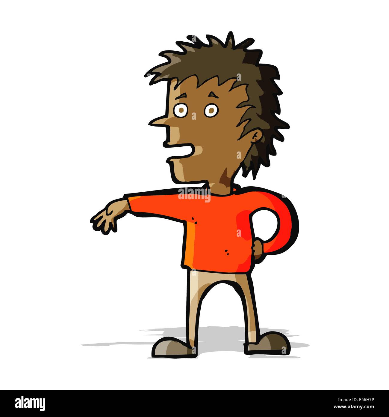 cartoon man making dismissive gesture Stock Vector Image & Art - Alamy