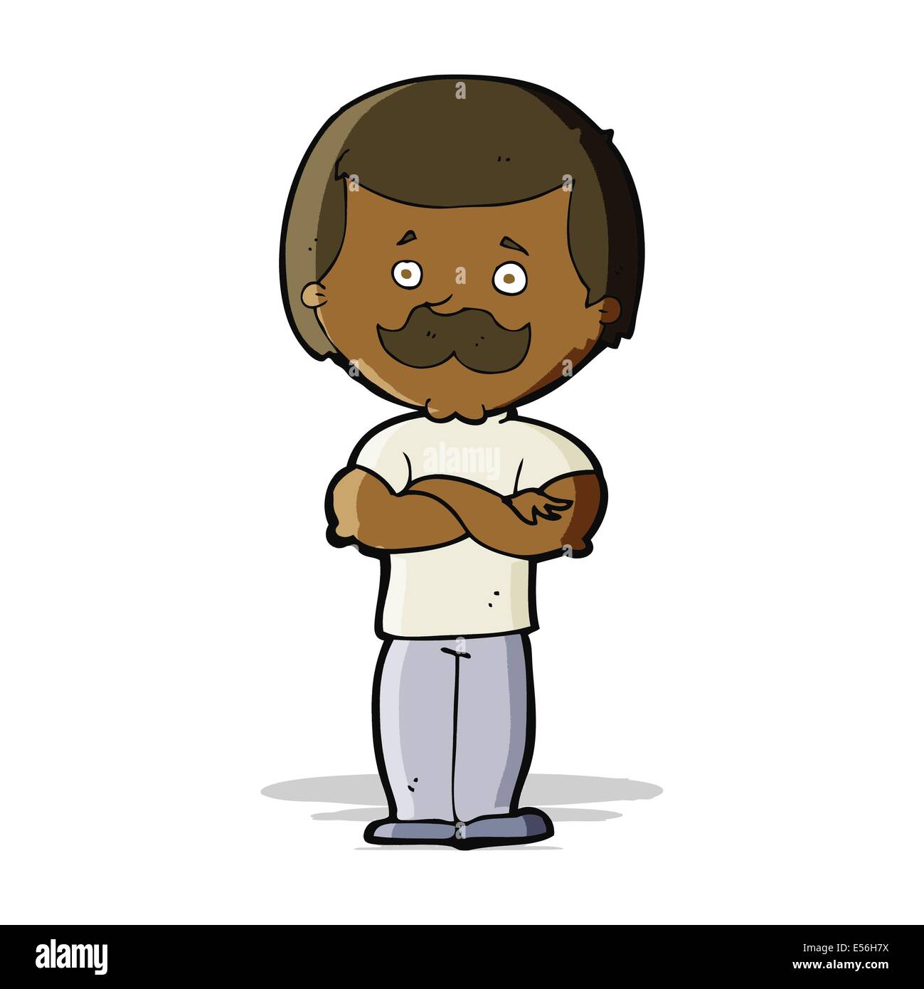 cartoon manly mustache man Stock Vector Image & Art - Alamy