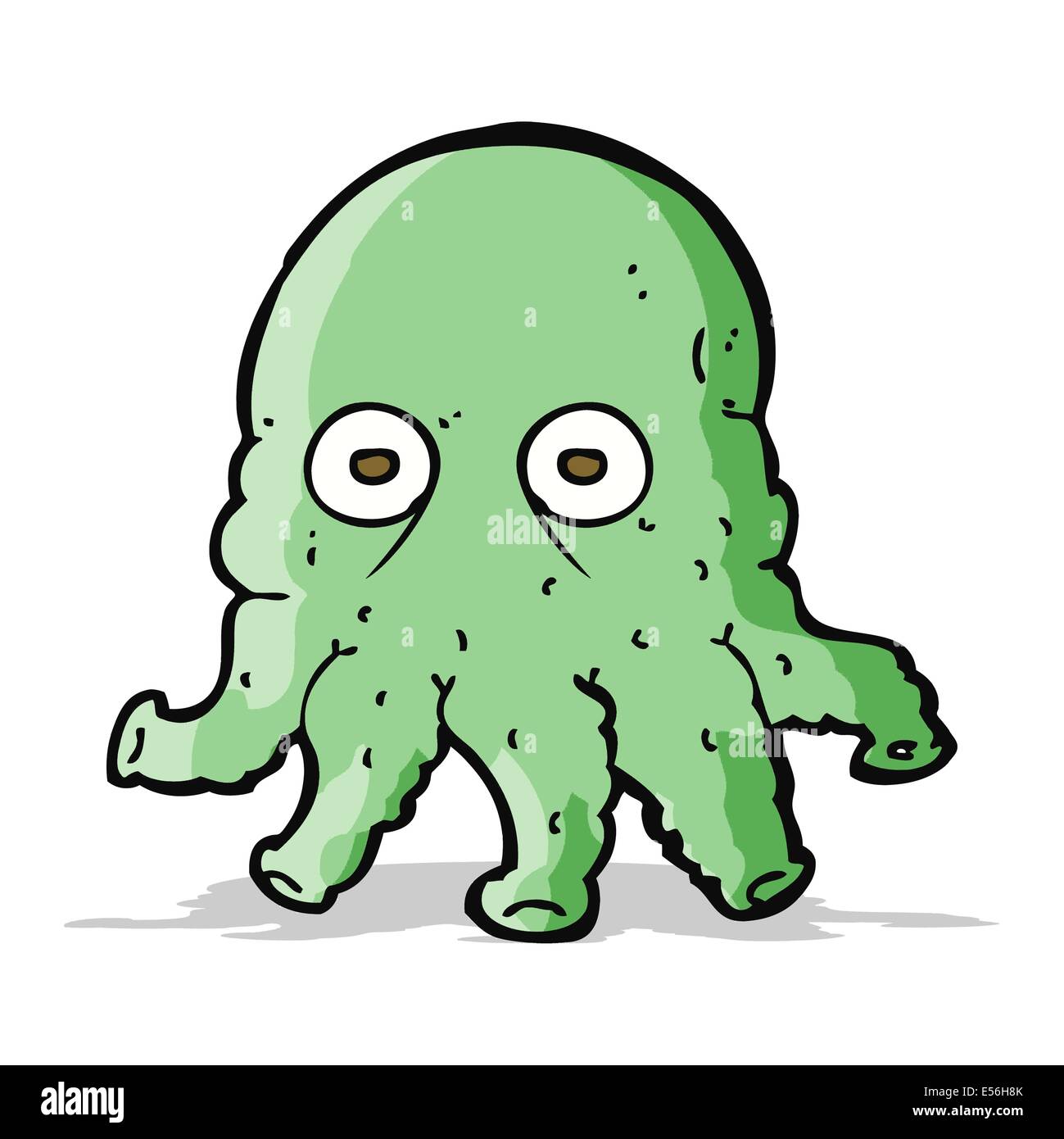 cartoon alien squid face Stock Vector Image & Art - Alamy