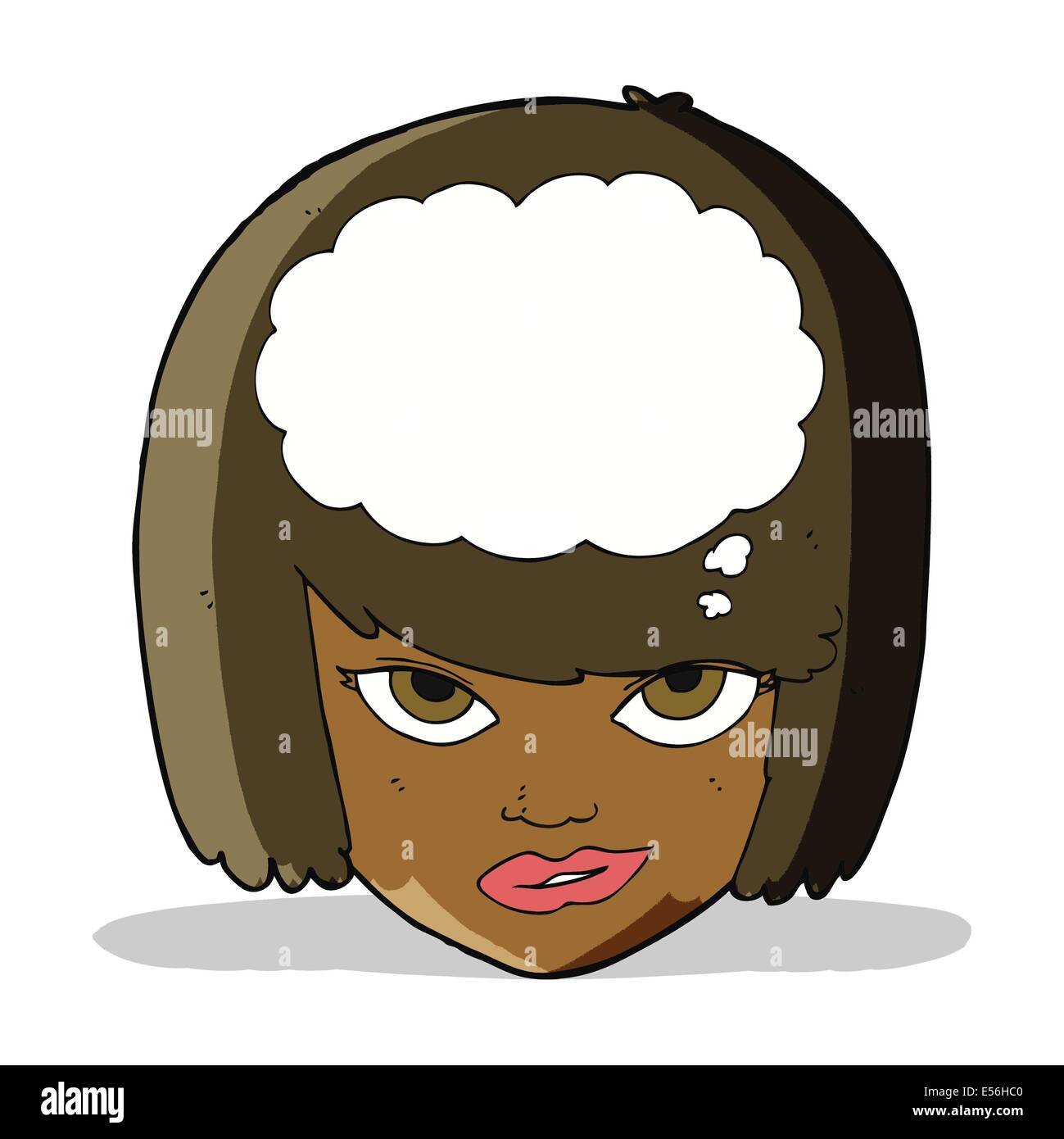 cartoon woman thinking Stock Vector Image & Art - Alamy