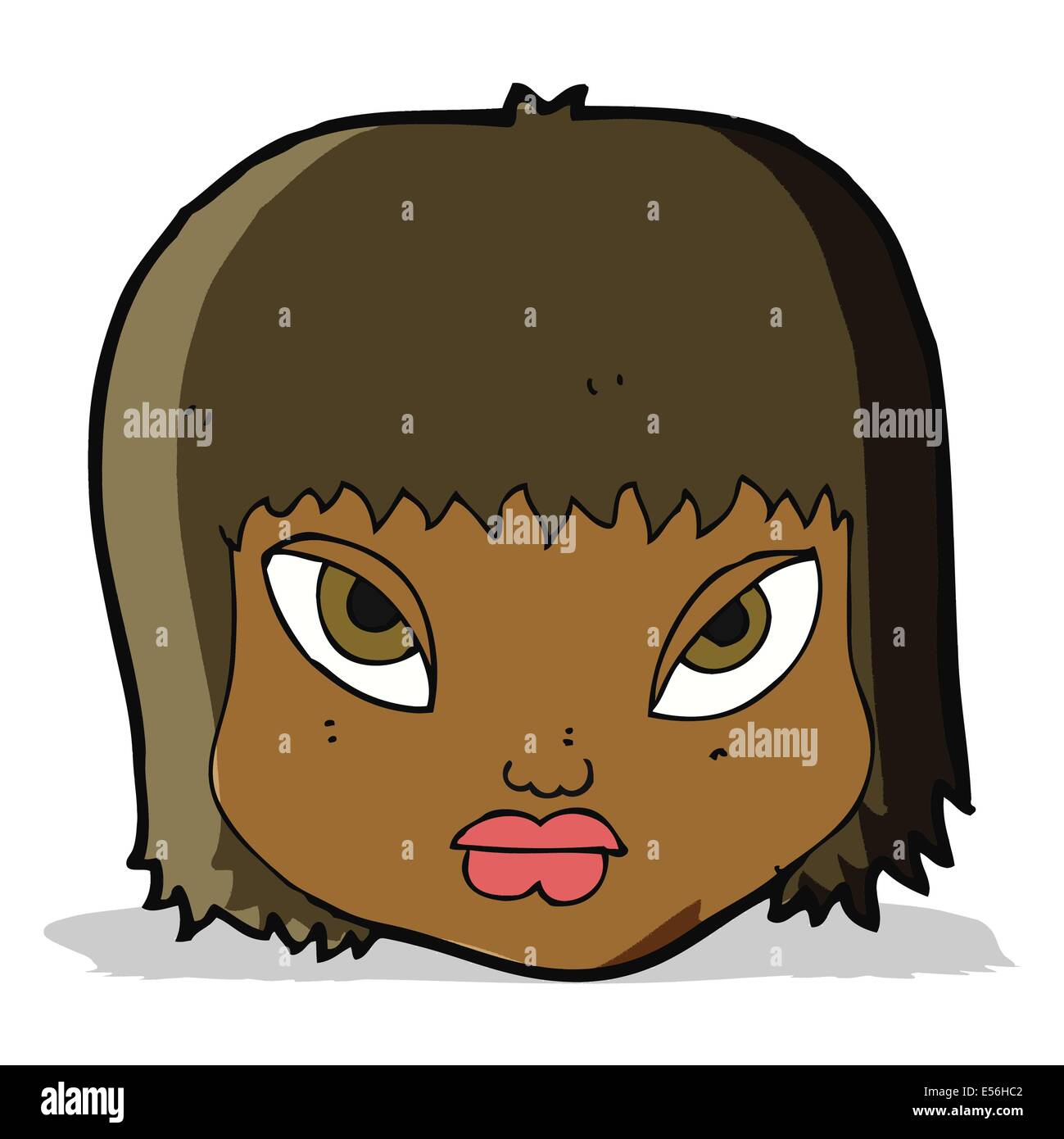 cartoon annoyed face Stock Vector Image & Art - Alamy