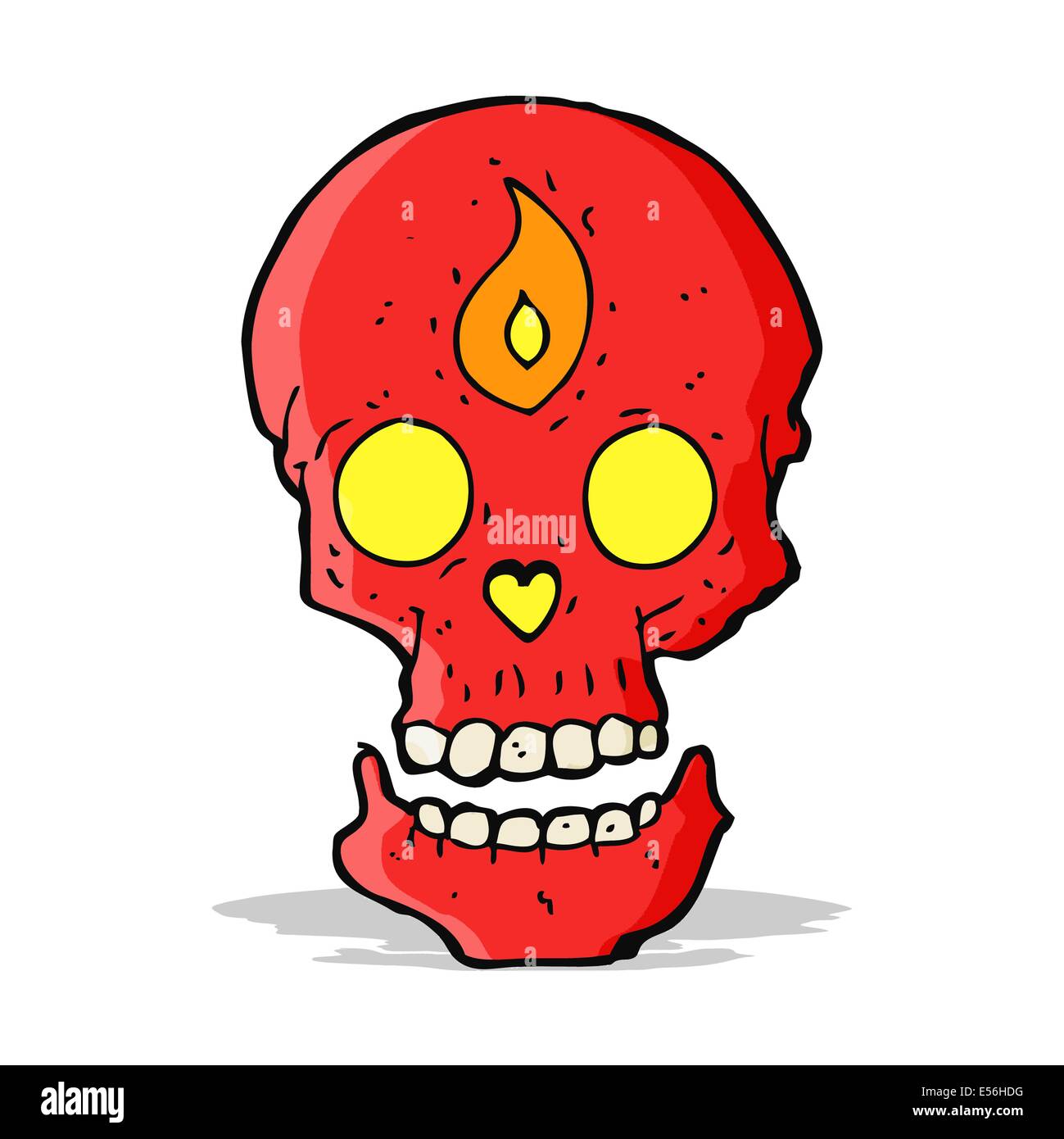cartoon mystic skull Stock Vector Image & Art - Alamy