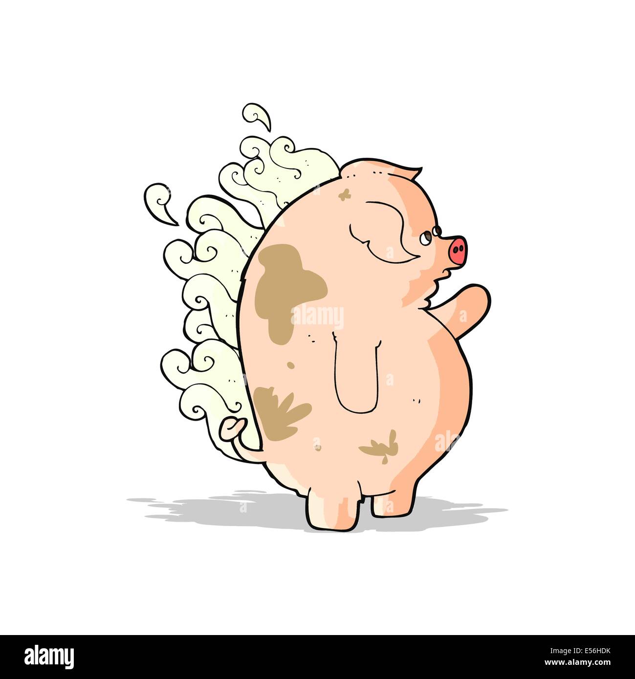 Cartoon fat smelly pig hi-res stock photography and images - Alamy