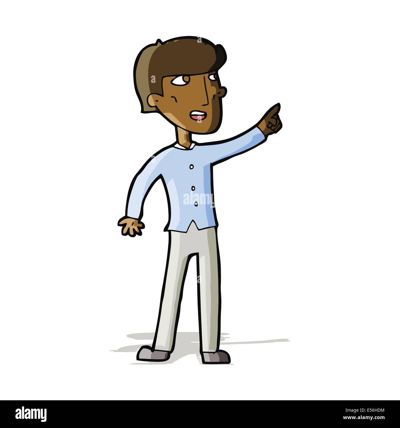 cartoon man pointing the way Stock Vector Image & Art - Alamy