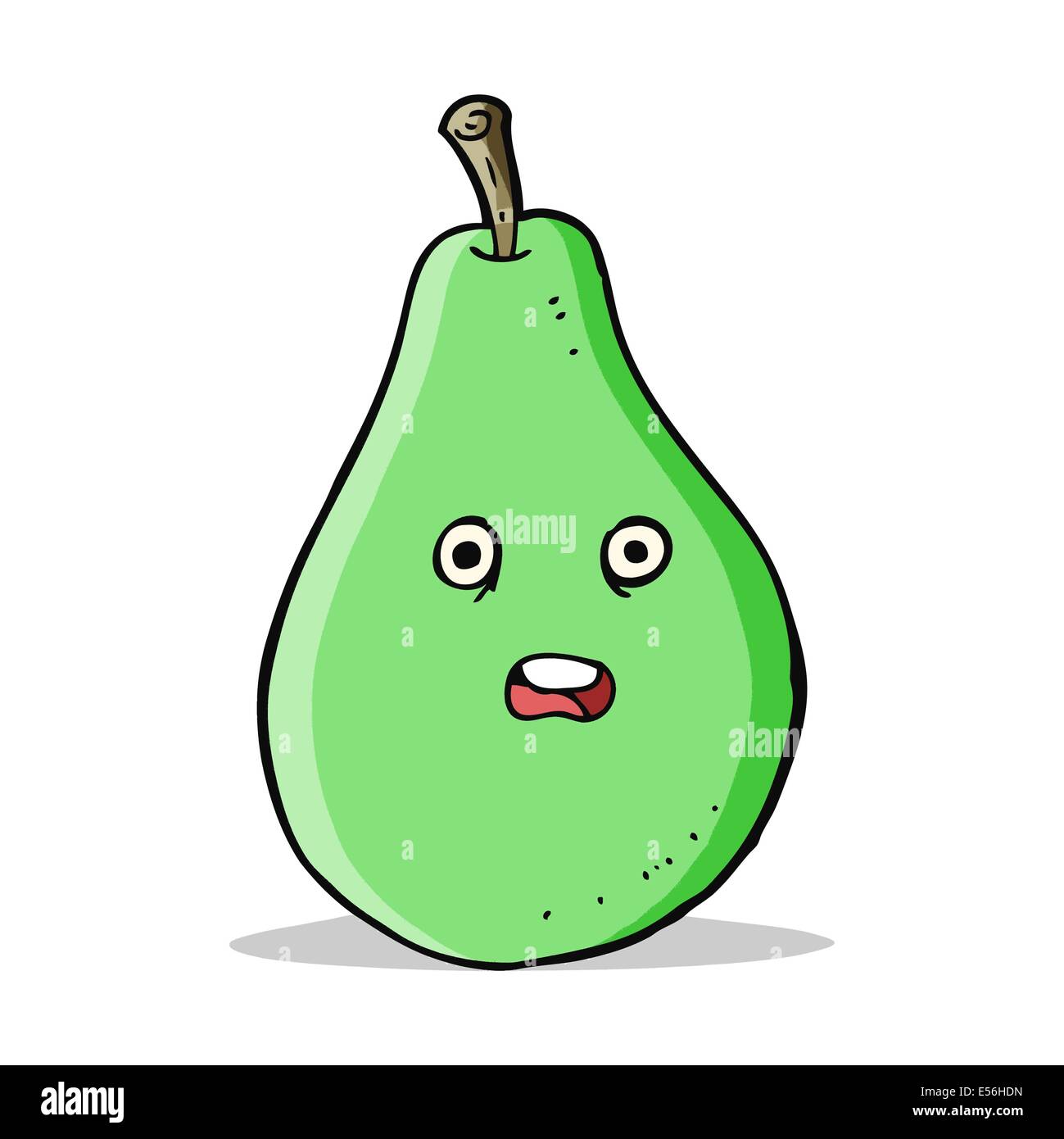 Retro cartoon fruit pear Cut Out Stock Images & Pictures - Alamy