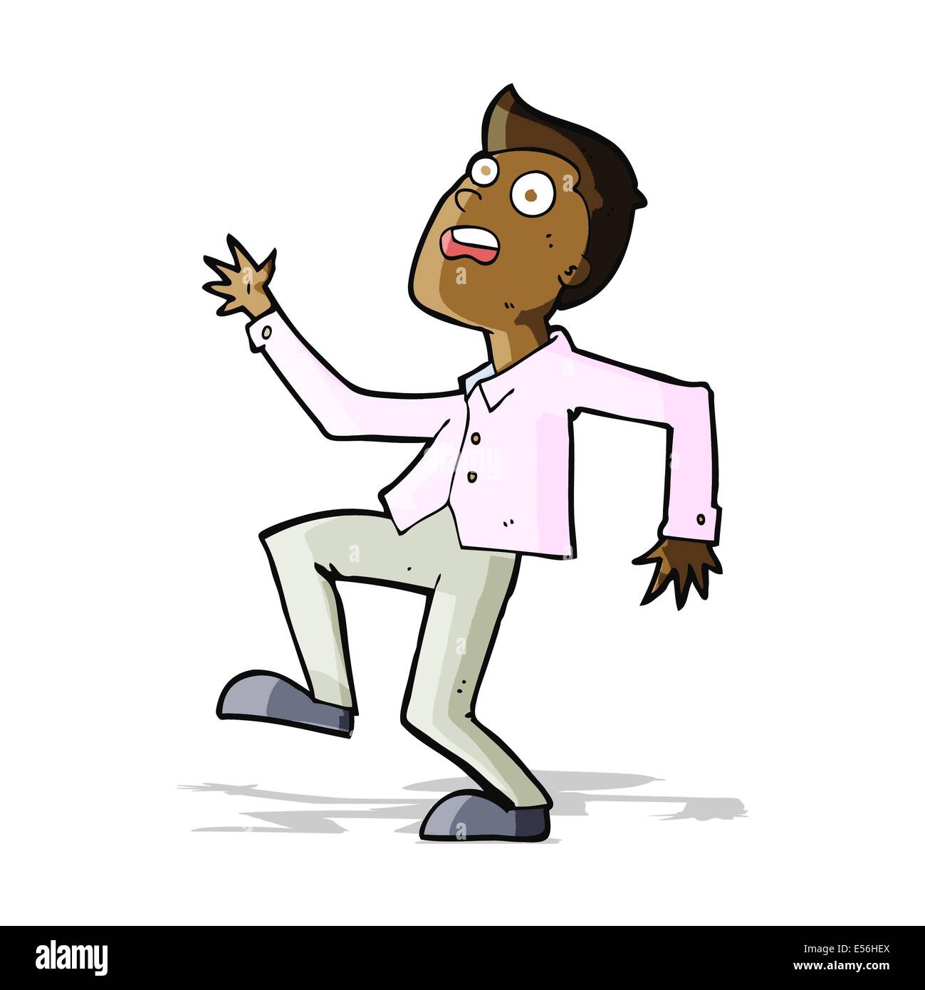 cartoon man panicking Stock Vector Image & Art - Alamy