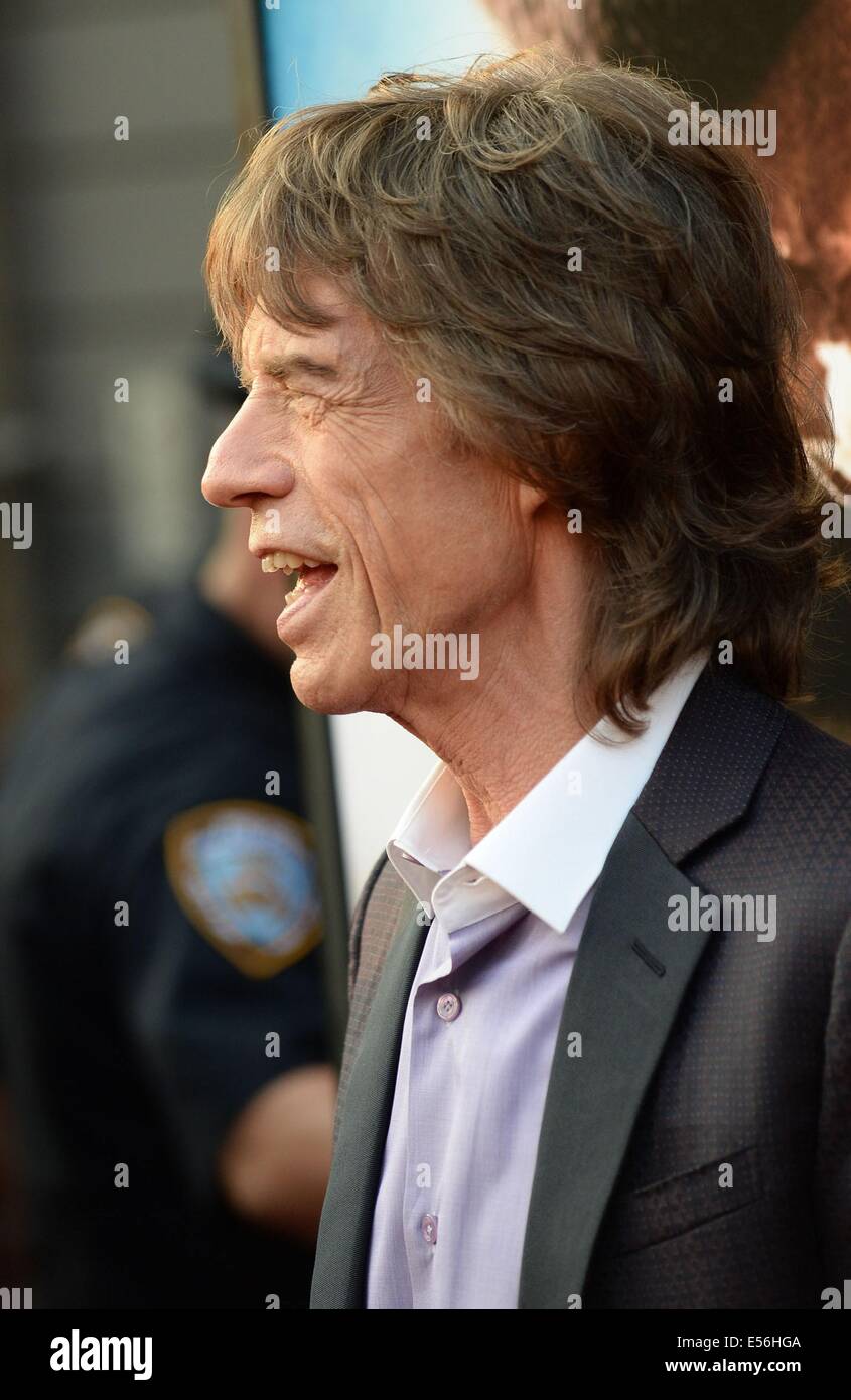 New York, USA. 21st July, 2014. Mick Jagger at arrivals for GET ON UP ...
