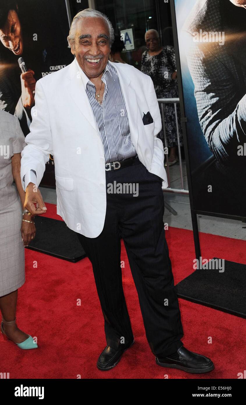 New York, USA. 21st July, 2014. Charlie Rangel at arrivals for GET ON ...