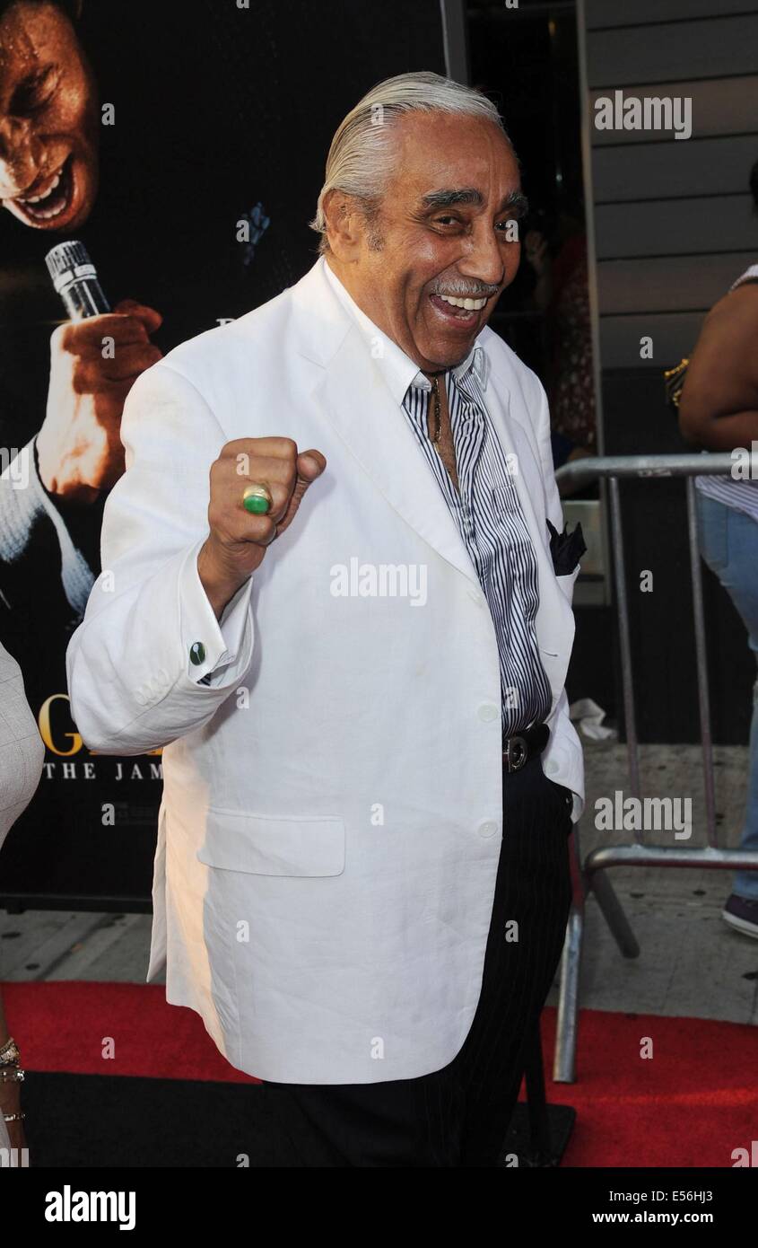 New York, USA. 21st July, 2014. Charlie Rangel at arrivals for GET ON ...