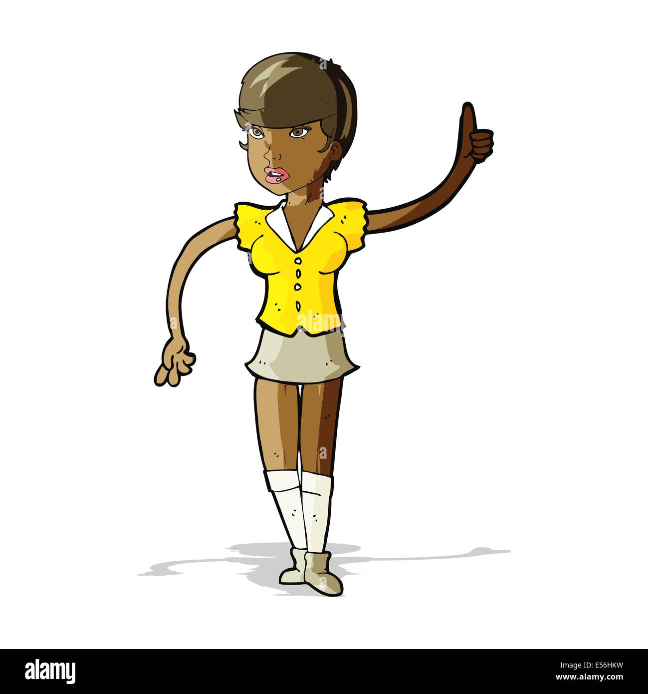 cartoon pretty girl asking question Stock Vector Image & Art - Alamy