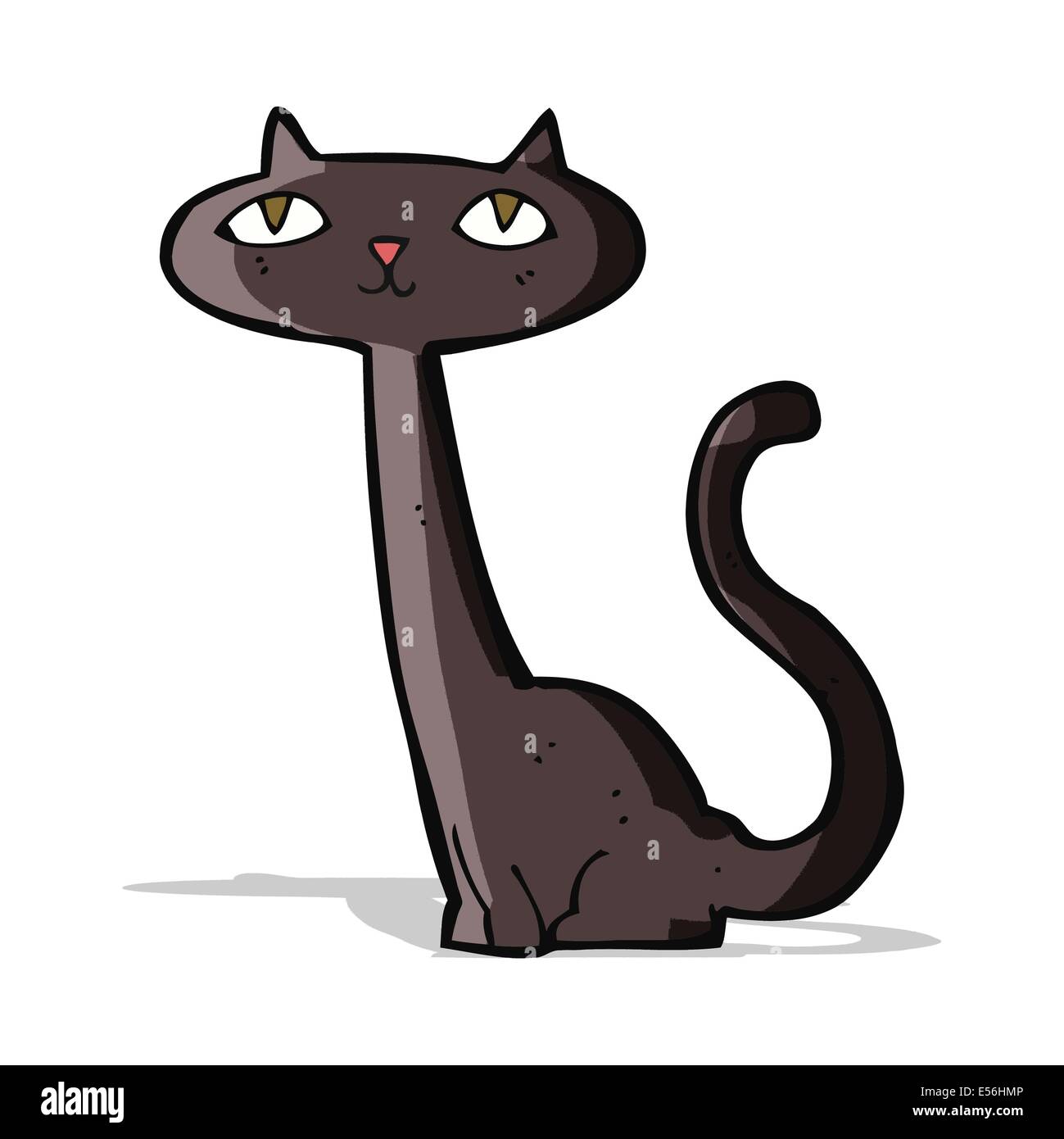 cartoon black cat Stock Vector Image & Art - Alamy
