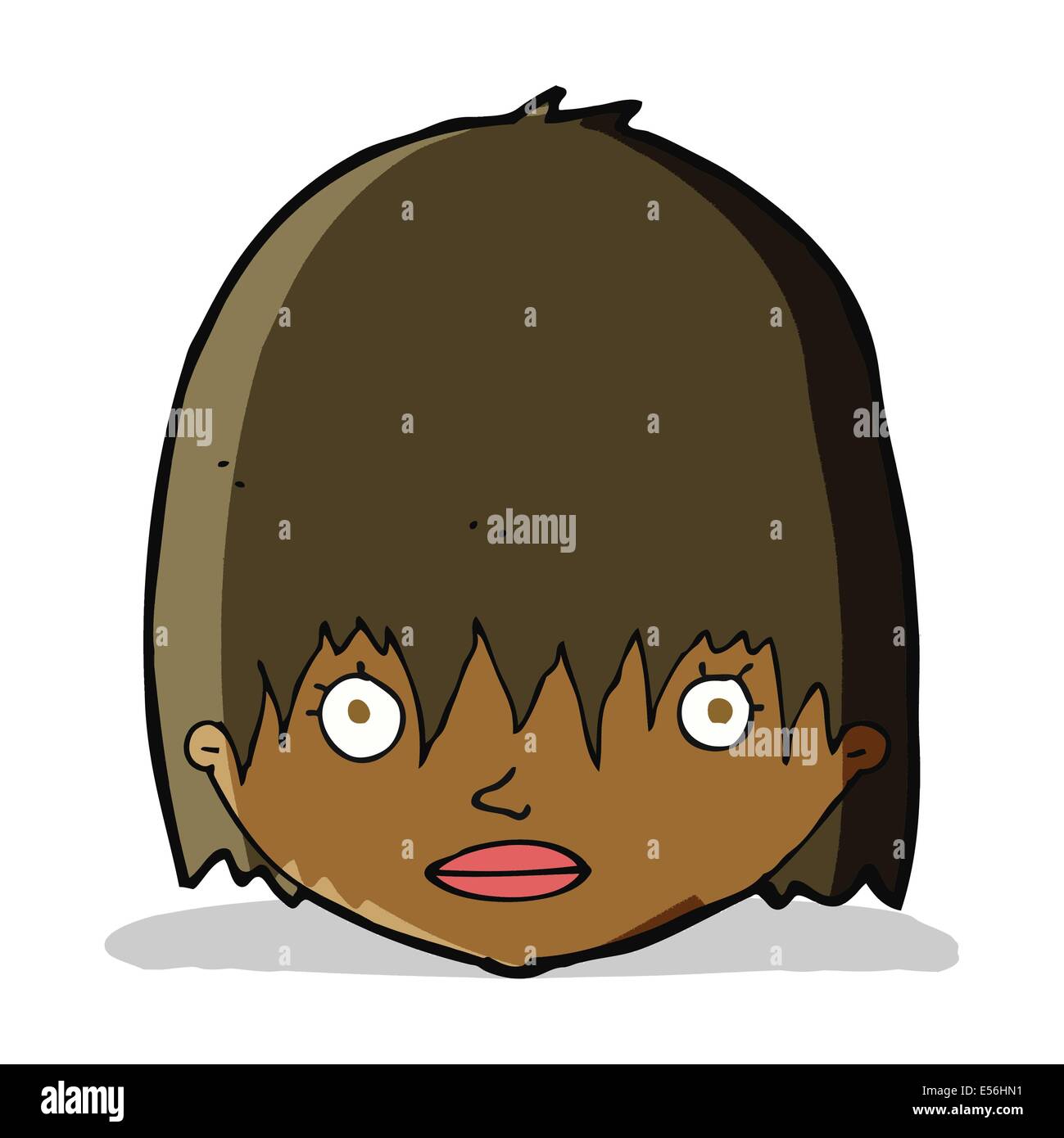 Cartoon staring woman Cut Out Stock Images & Pictures - Alamy