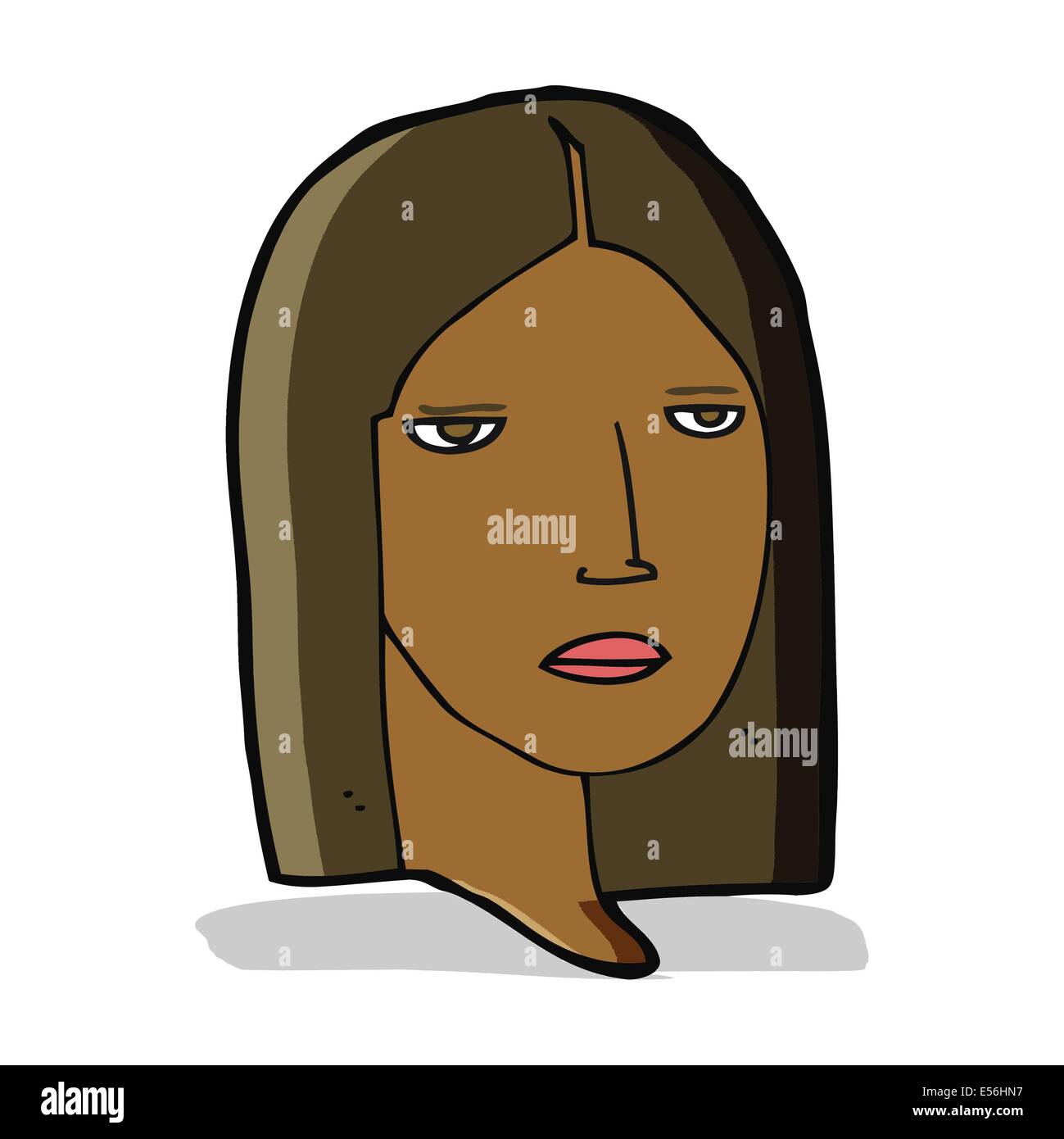 cartoon serious woman Stock Vector Image & Art - Alamy