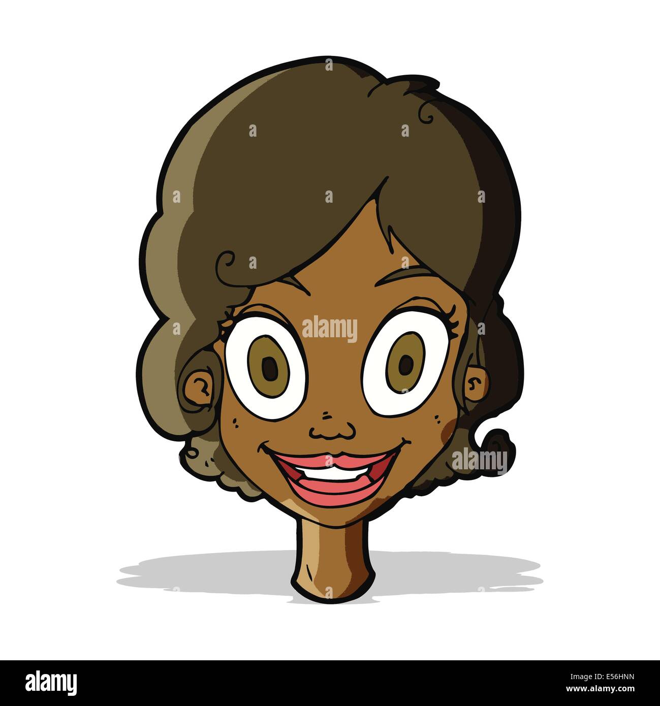 cartoon happy woman Stock Vector Image & Art - Alamy