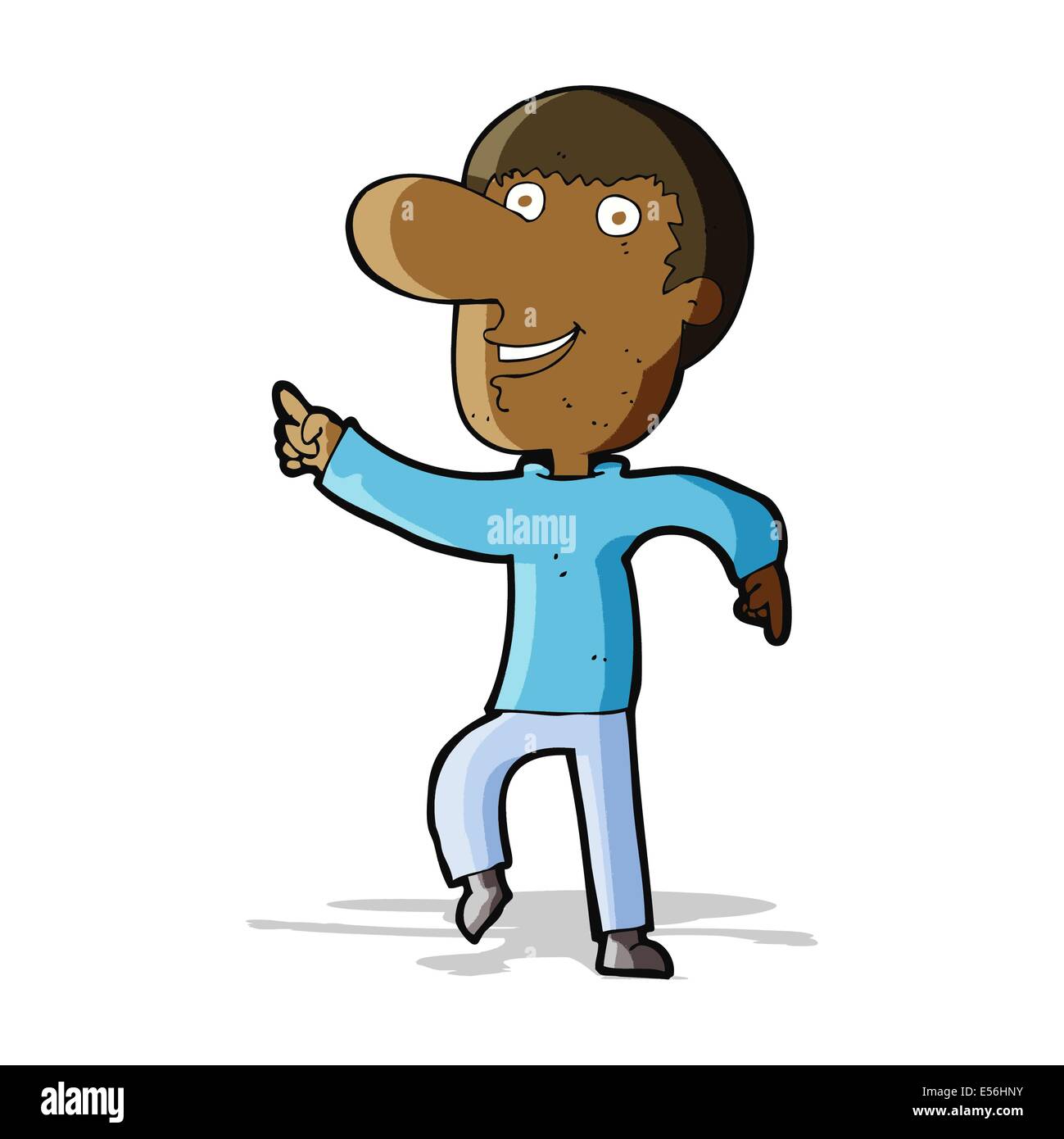 cartoon happy man dancing Stock Vector Image & Art - Alamy