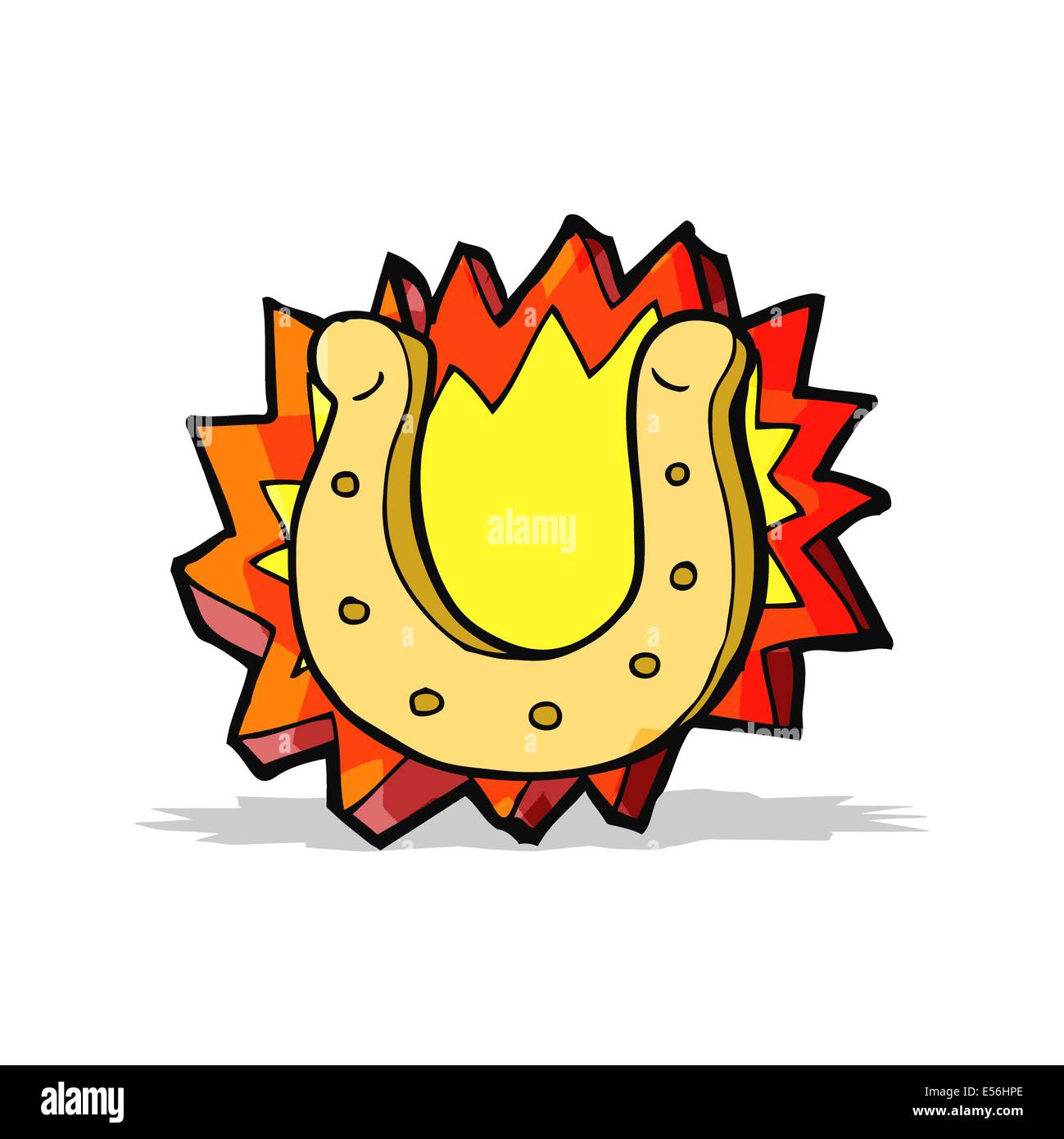 cartoon horseshoe symbol Stock Vector Image & Art - Alamy