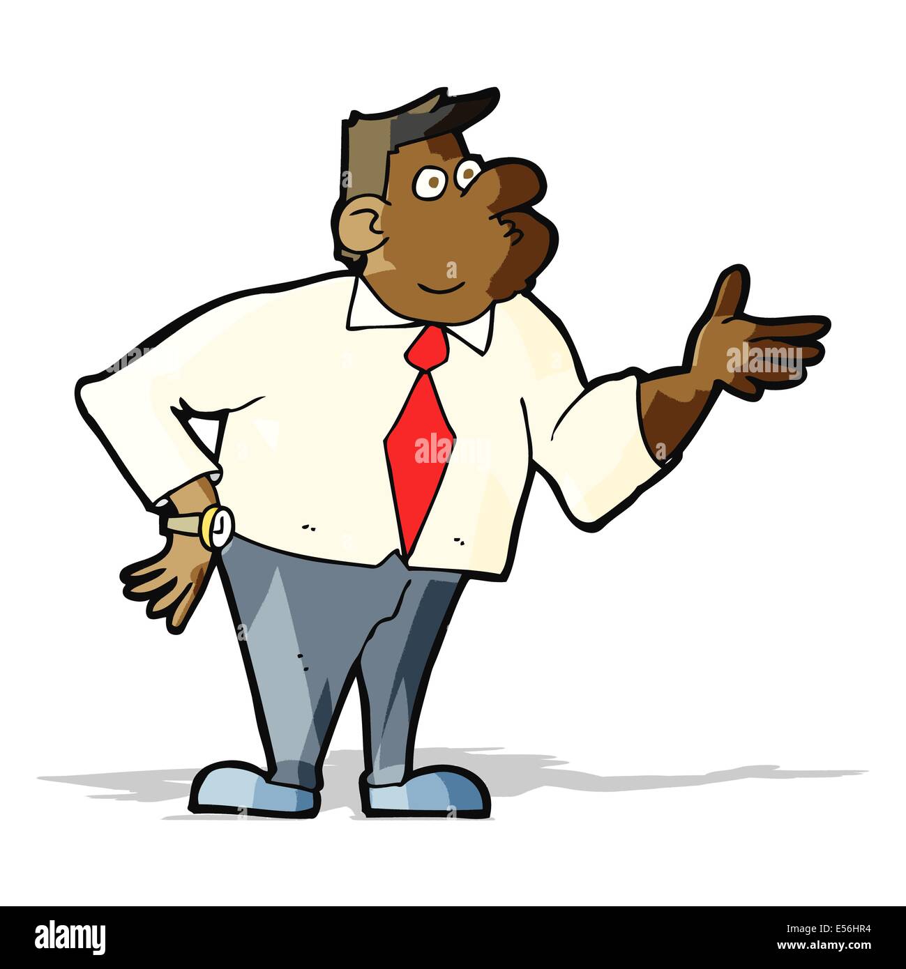 cartoon businessman asking question Stock Vector Image & Art - Alamy