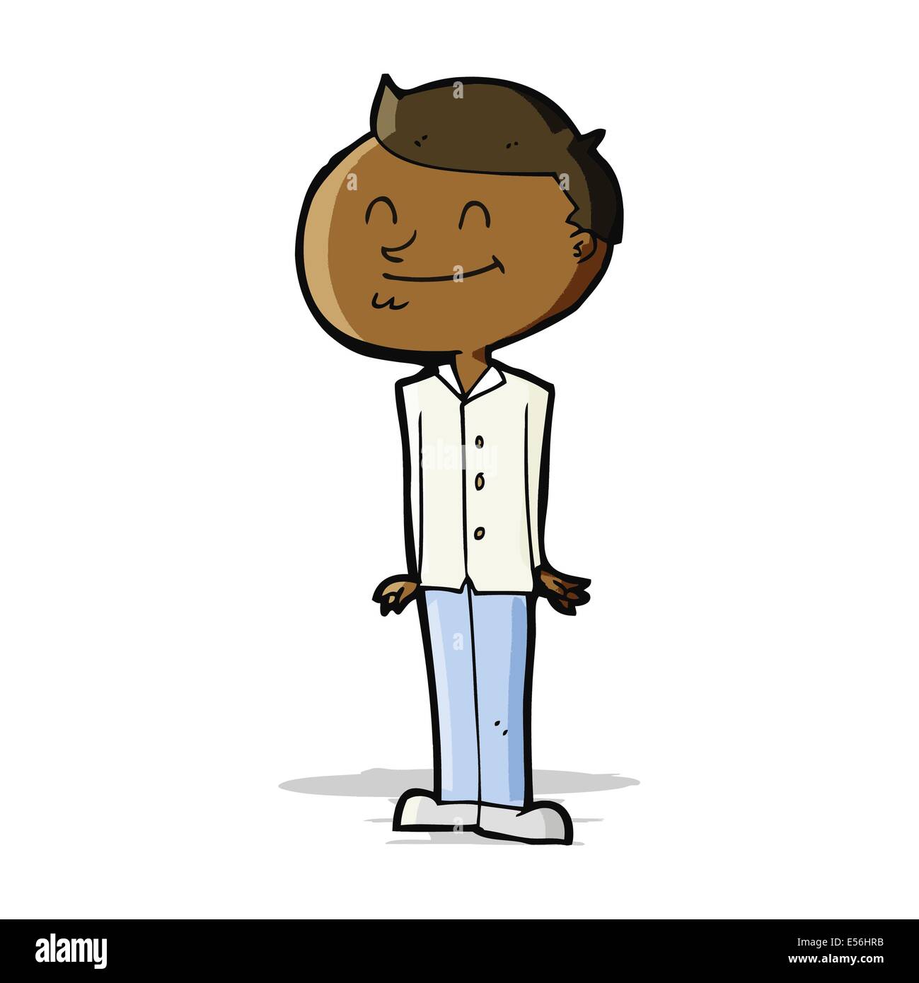 cartoon smiling man Stock Vector Image & Art - Alamy