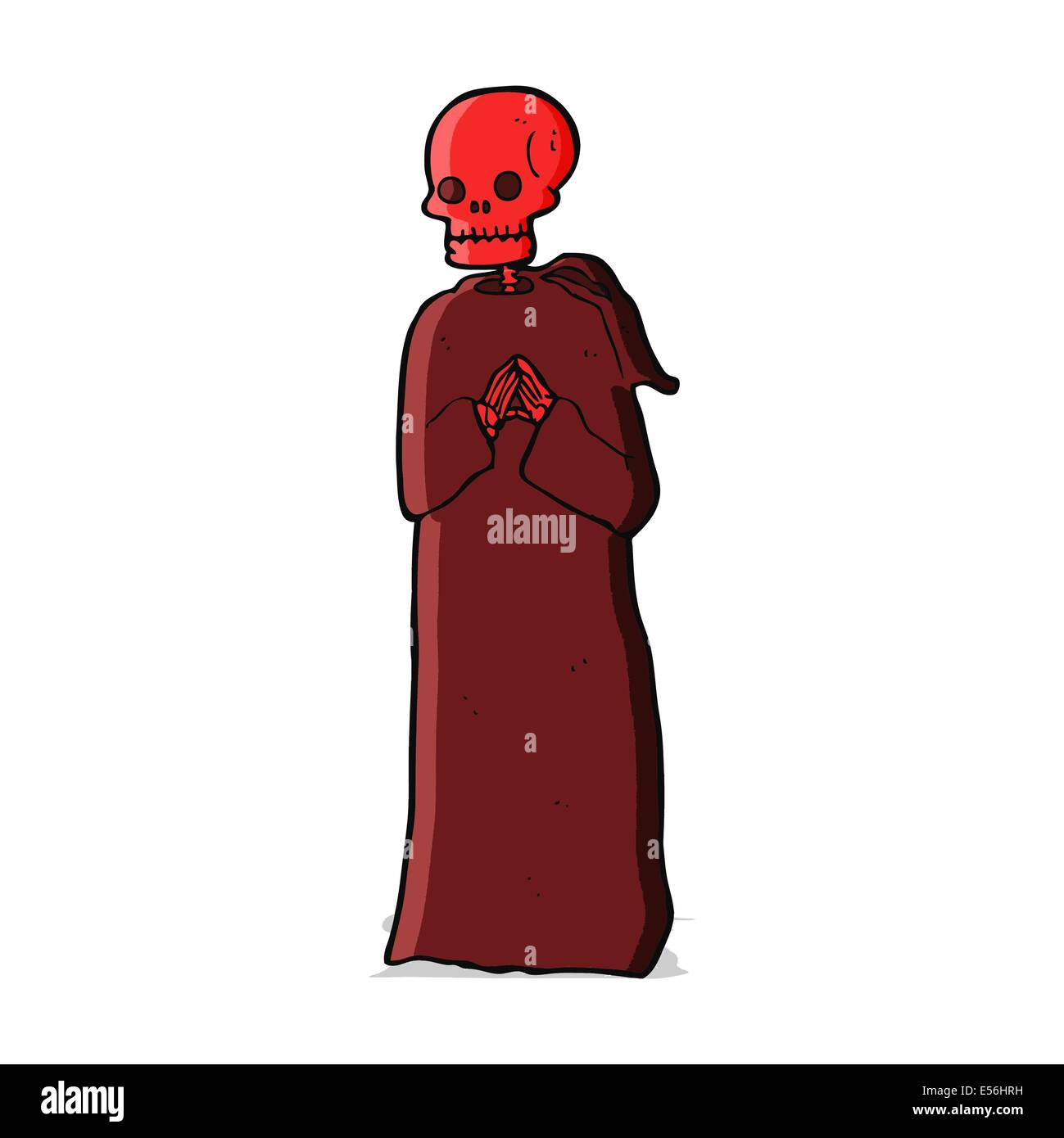 cartoon spooky skeleton in robe Stock Vector Image & Art - Alamy