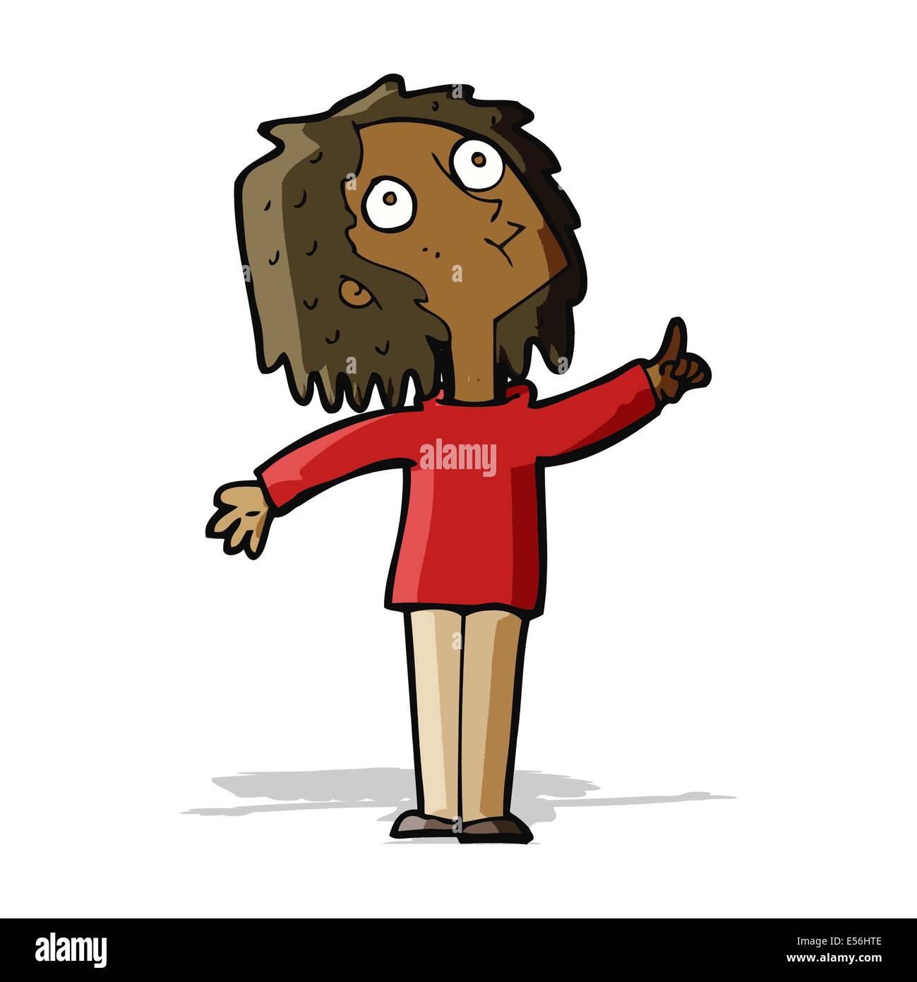 cartoon curious woman Stock Vector Image & Art - Alamy