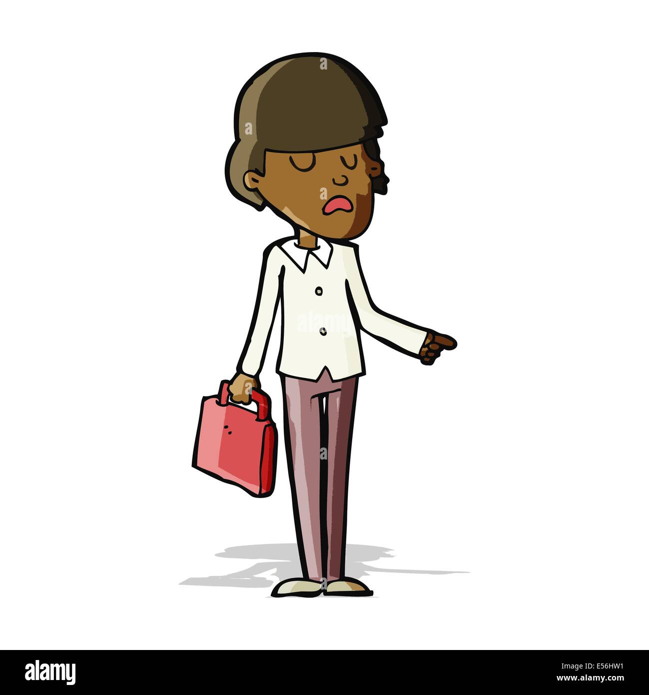 cartoon arrogant businessman pointing Stock Vector Image & Art - Alamy