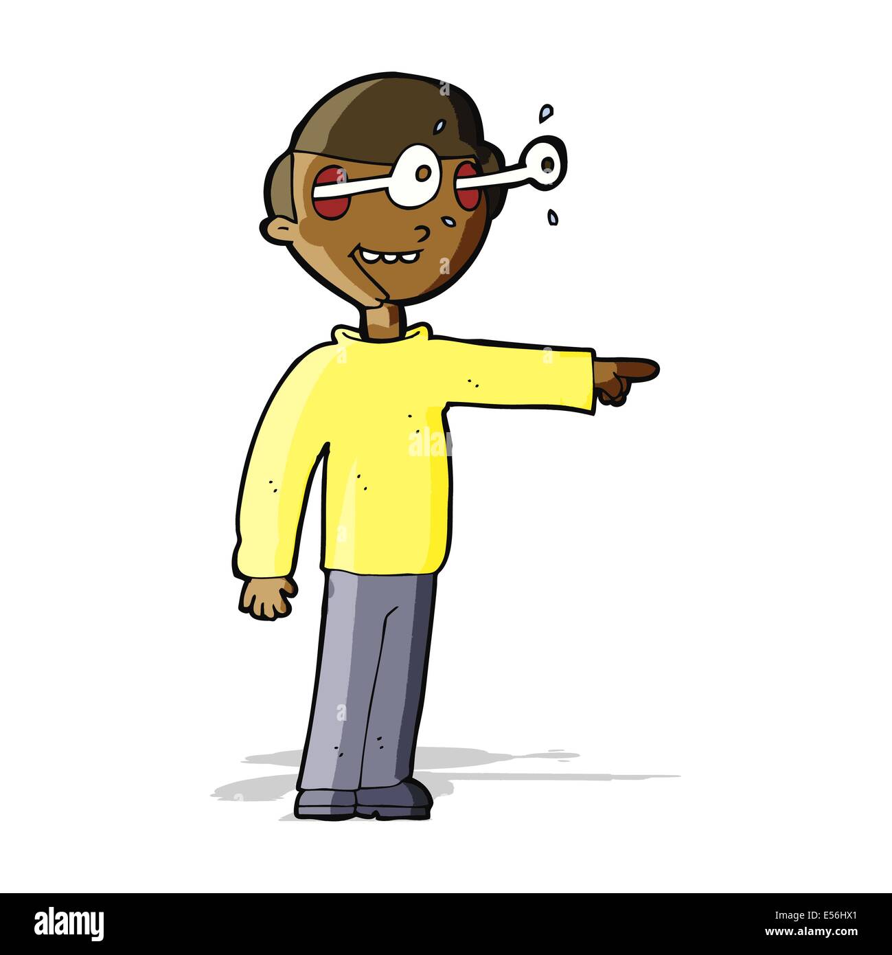 cartoon staring man Stock Vector Image & Art - Alamy