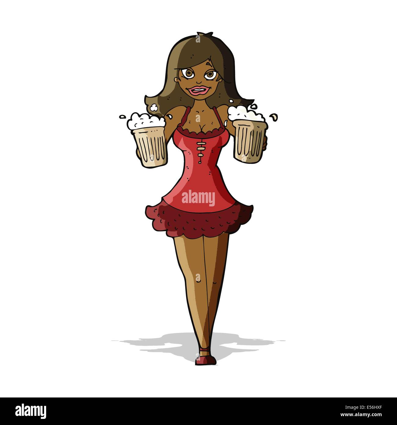 Cartoon pint beer pin Cut Out Stock Images & Pictures - Alamy