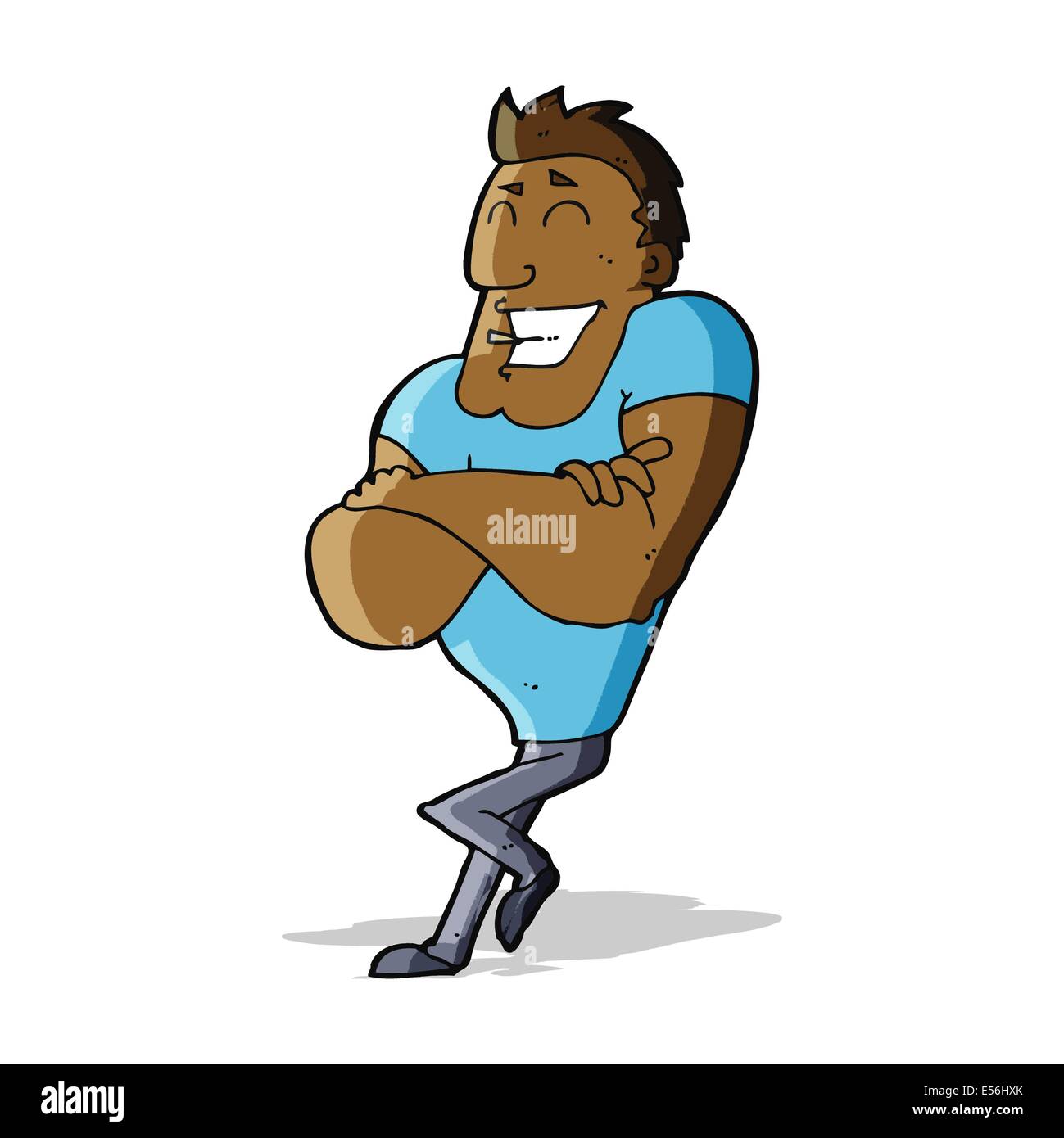 Cartoon muscle guy hi-res stock photography and images - Alamy
