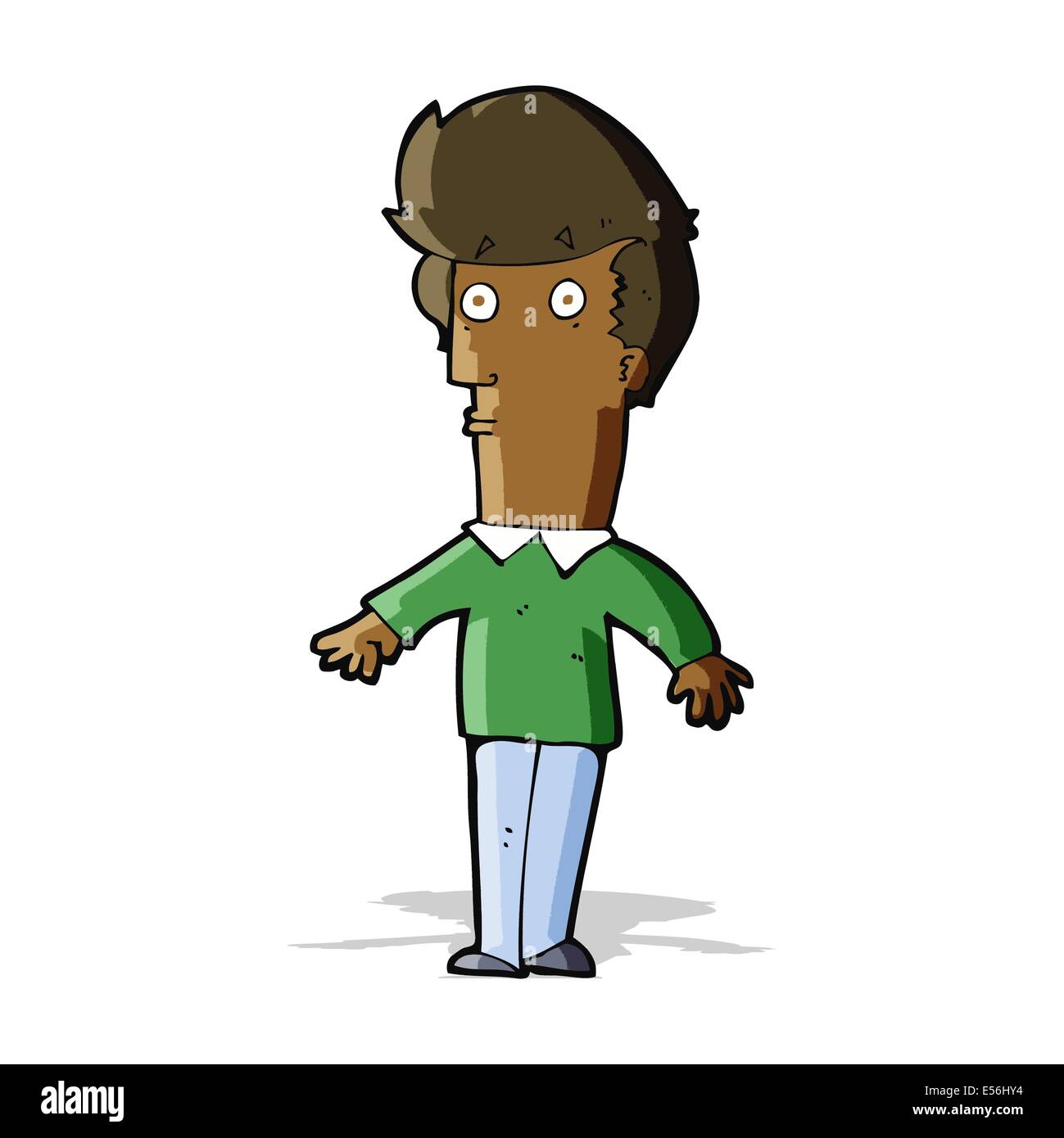 cartoon startled man Stock Vector Image & Art - Alamy