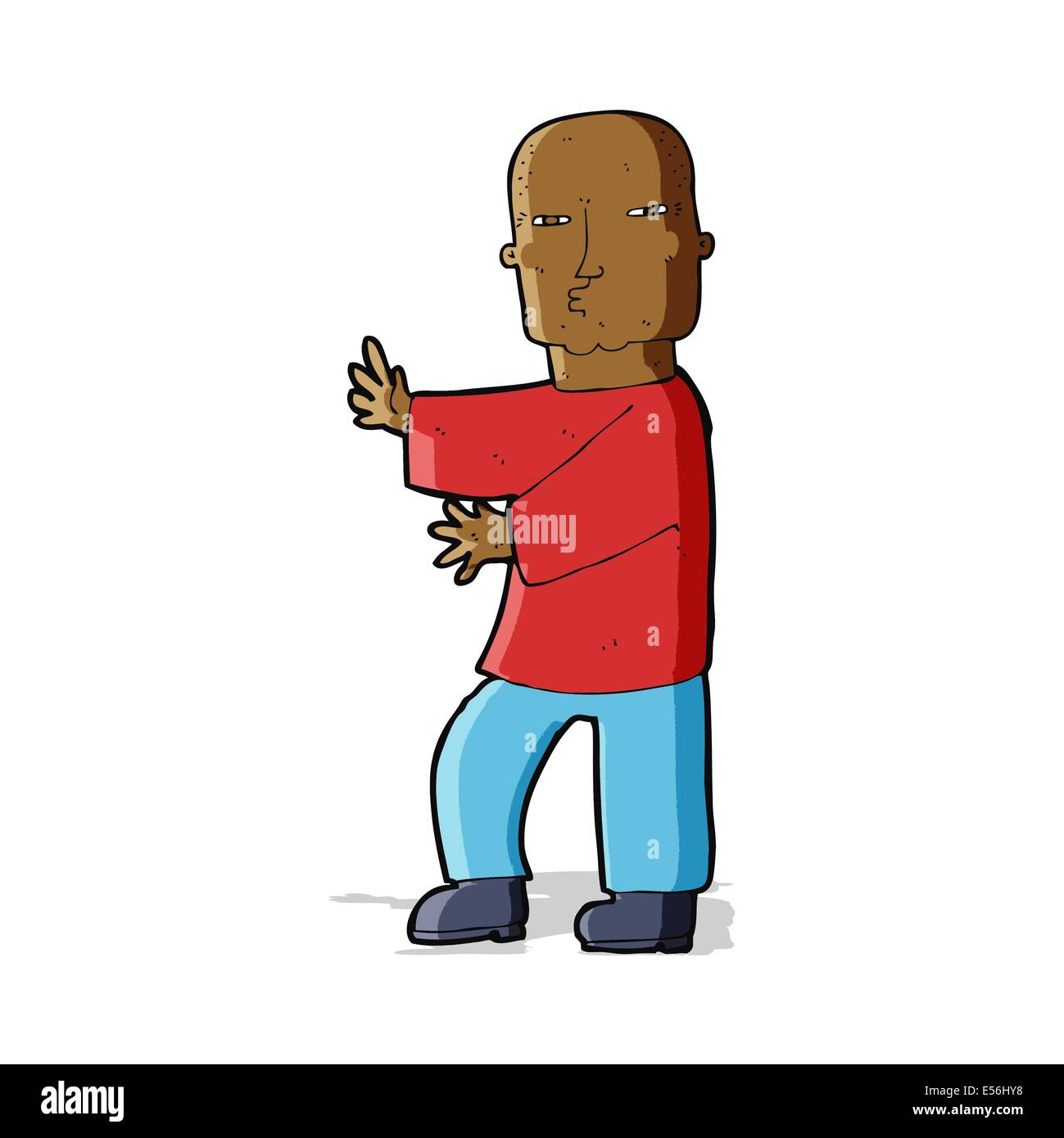 cartoon tough man Stock Vector Image & Art - Alamy