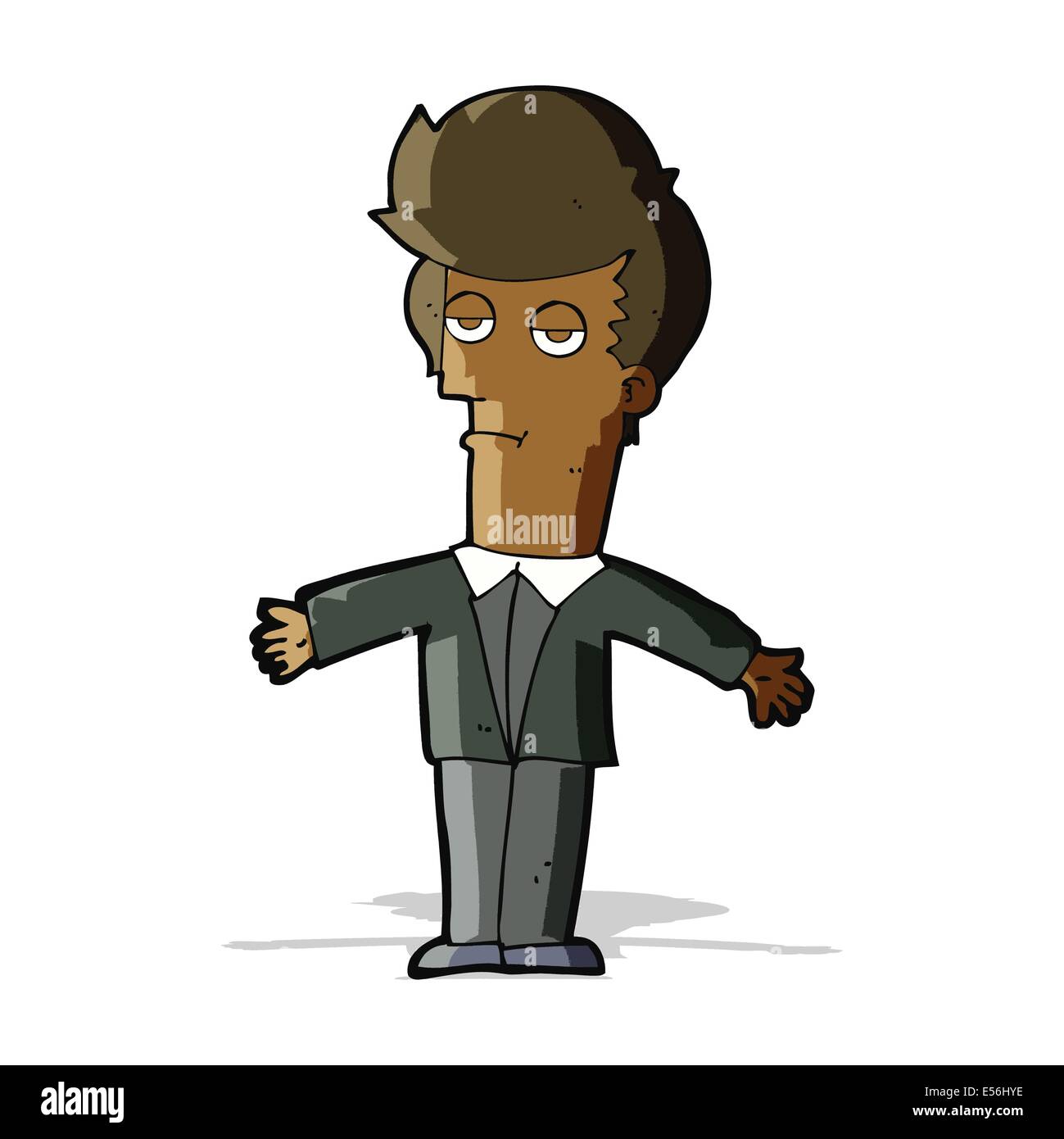 cartoon bored man Stock Vector Image & Art - Alamy