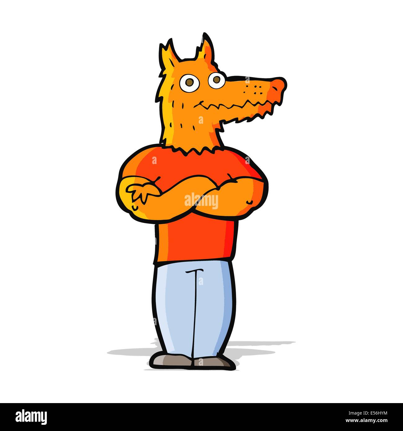cartoon fox man Stock Vector Image & Art - Alamy