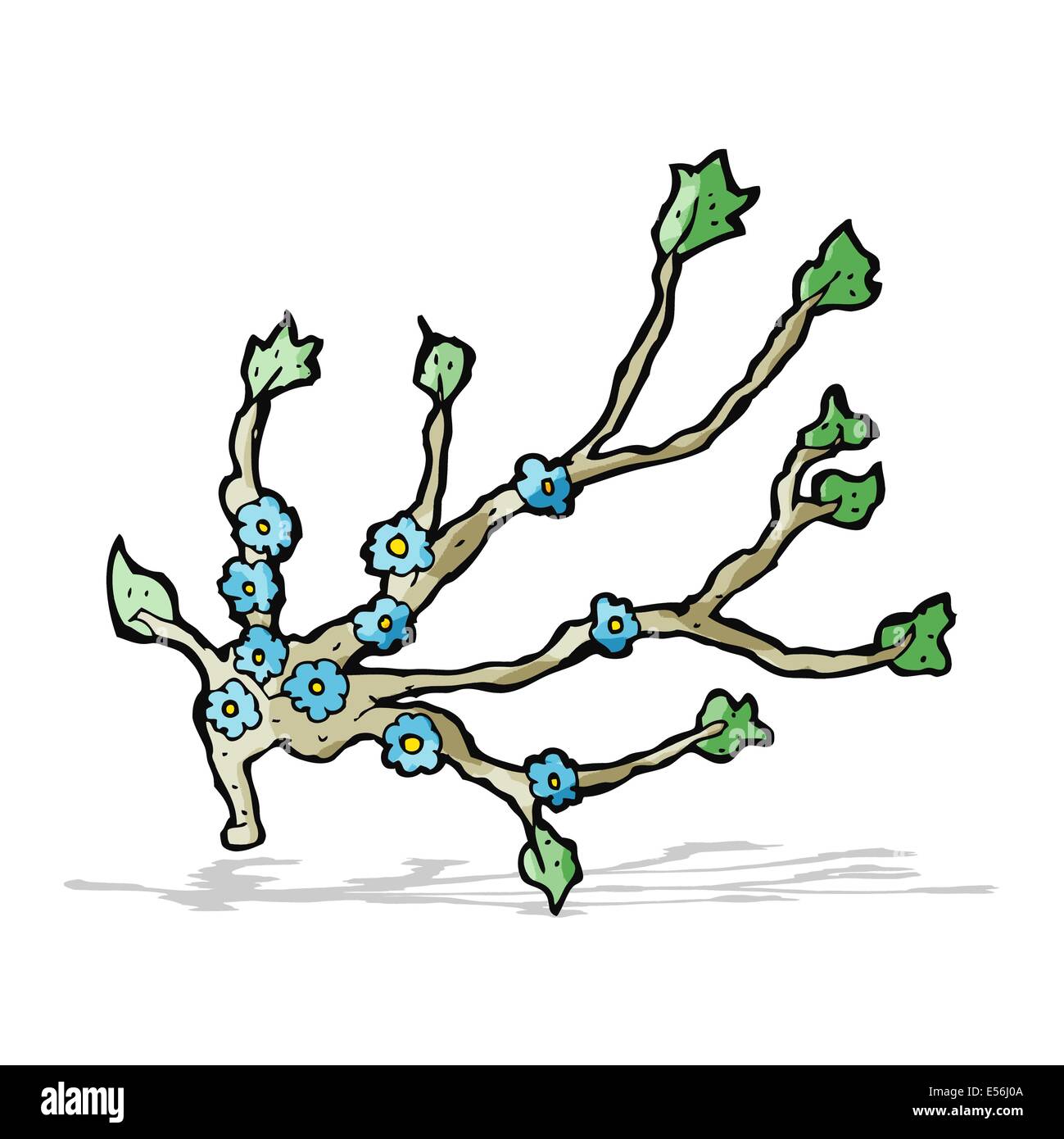 cartoon flowering branch Stock Vector Image & Art - Alamy