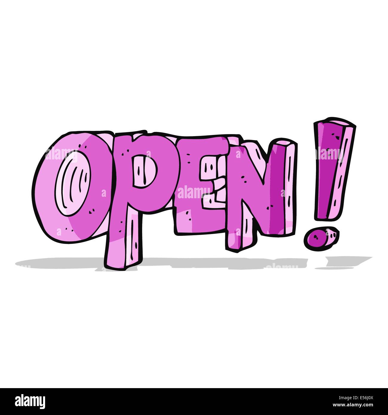 cartoon open symbol Stock Vector Image & Art - Alamy