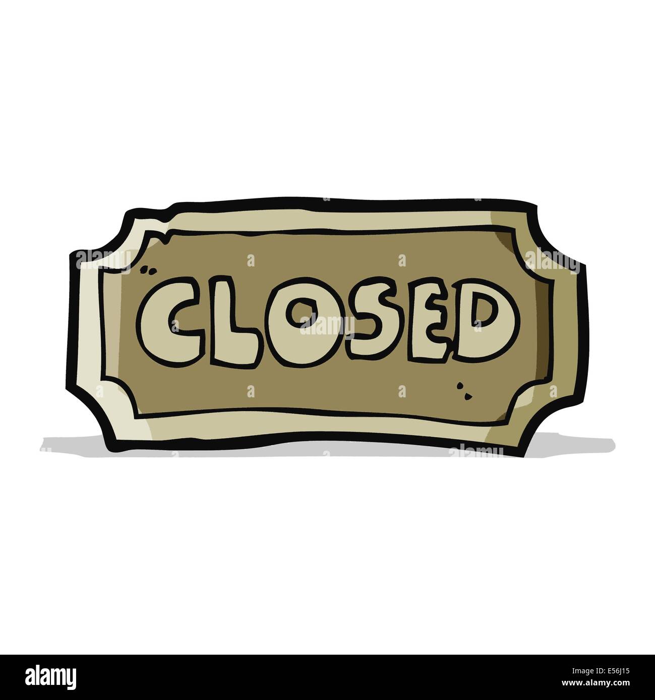 cartoon closed sign Stock Vector Image & Art - Alamy