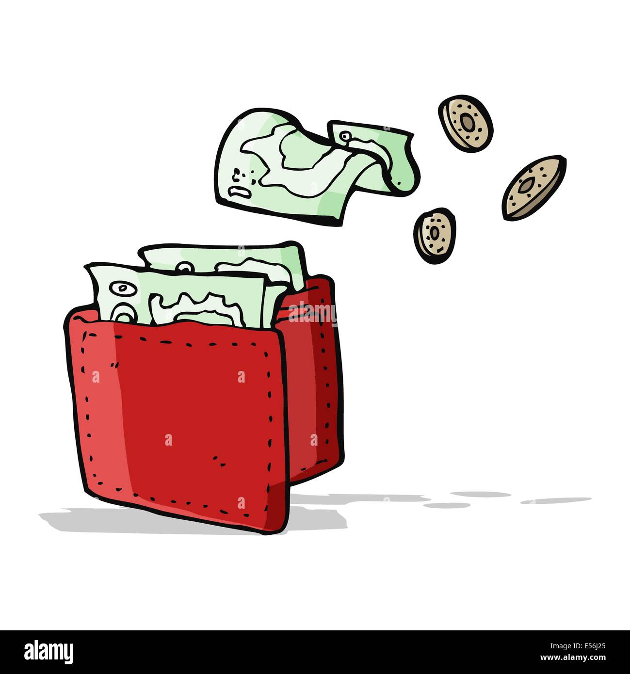 Money spilling Stock Vector Images - Alamy