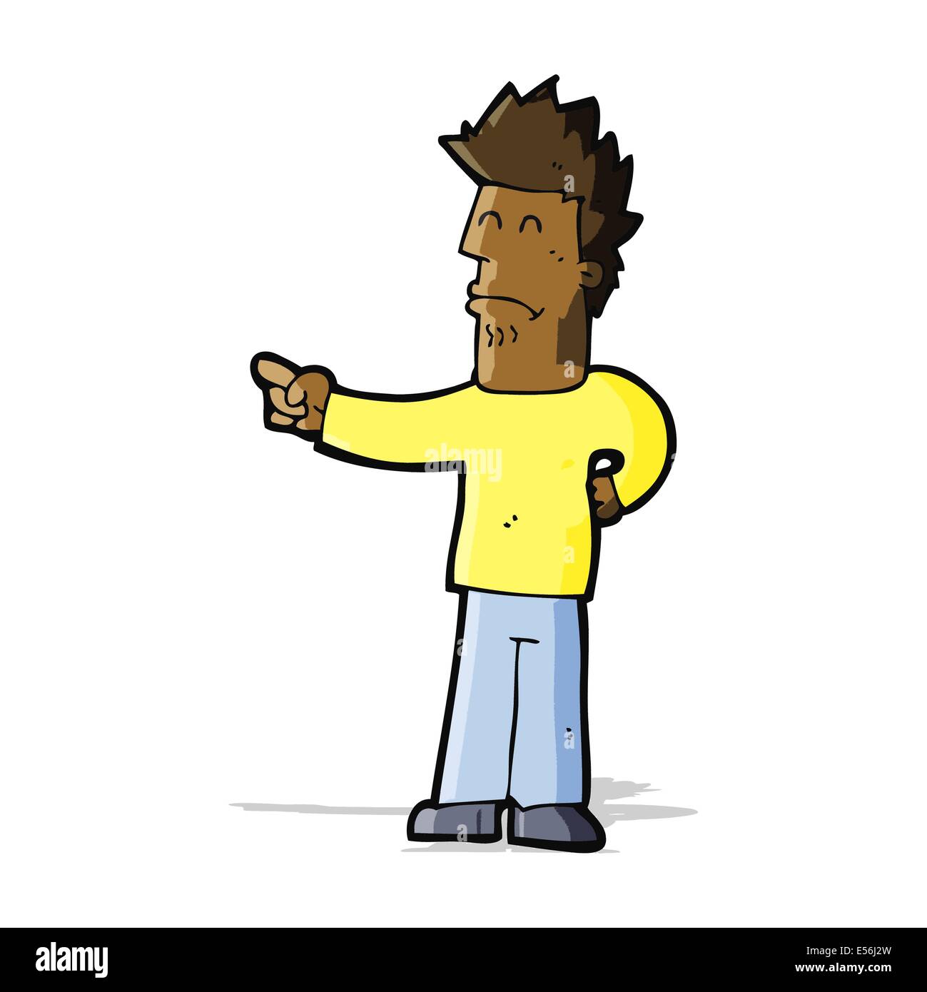cartoon man pointing Stock Vector Image & Art - Alamy