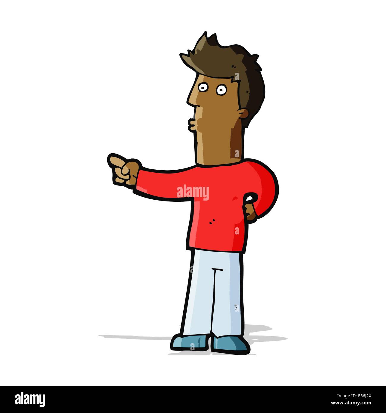 cartoon man pointing Stock Vector Image & Art - Alamy