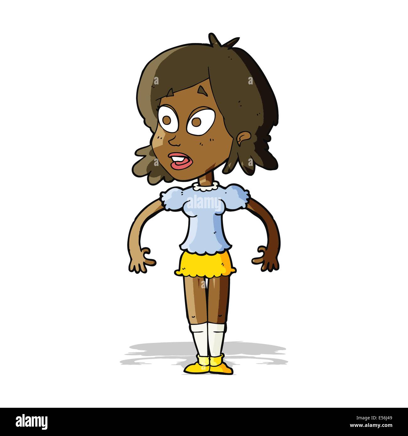 cartoon surprised woman Stock Vector Image & Art - Alamy