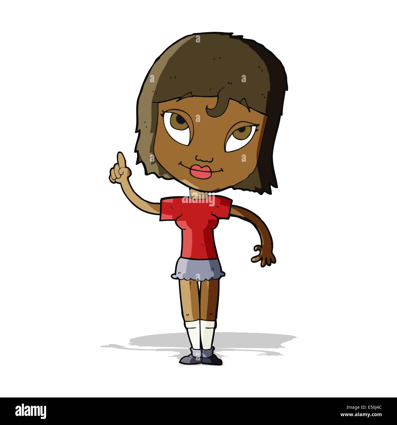 cartoon woman with idea Stock Vector Image & Art - Alamy