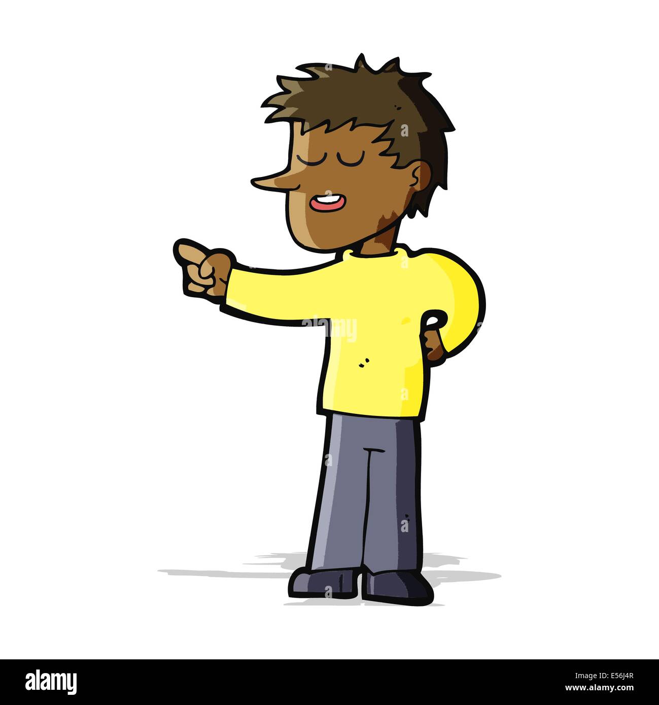 cartoon man pointing Stock Vector Image & Art - Alamy
