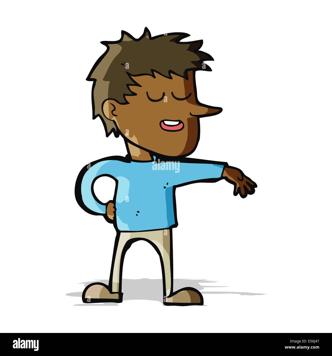 cartoon man making dismissive gesture Stock Vector Image & Art - Alamy
