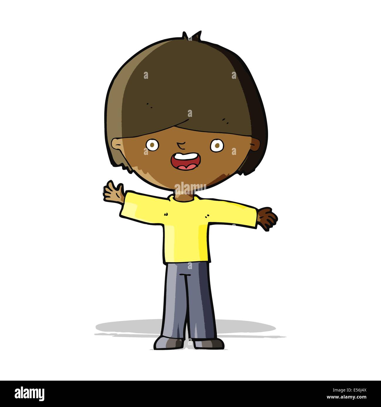 cartoon happy boy Stock Vector Image & Art - Alamy