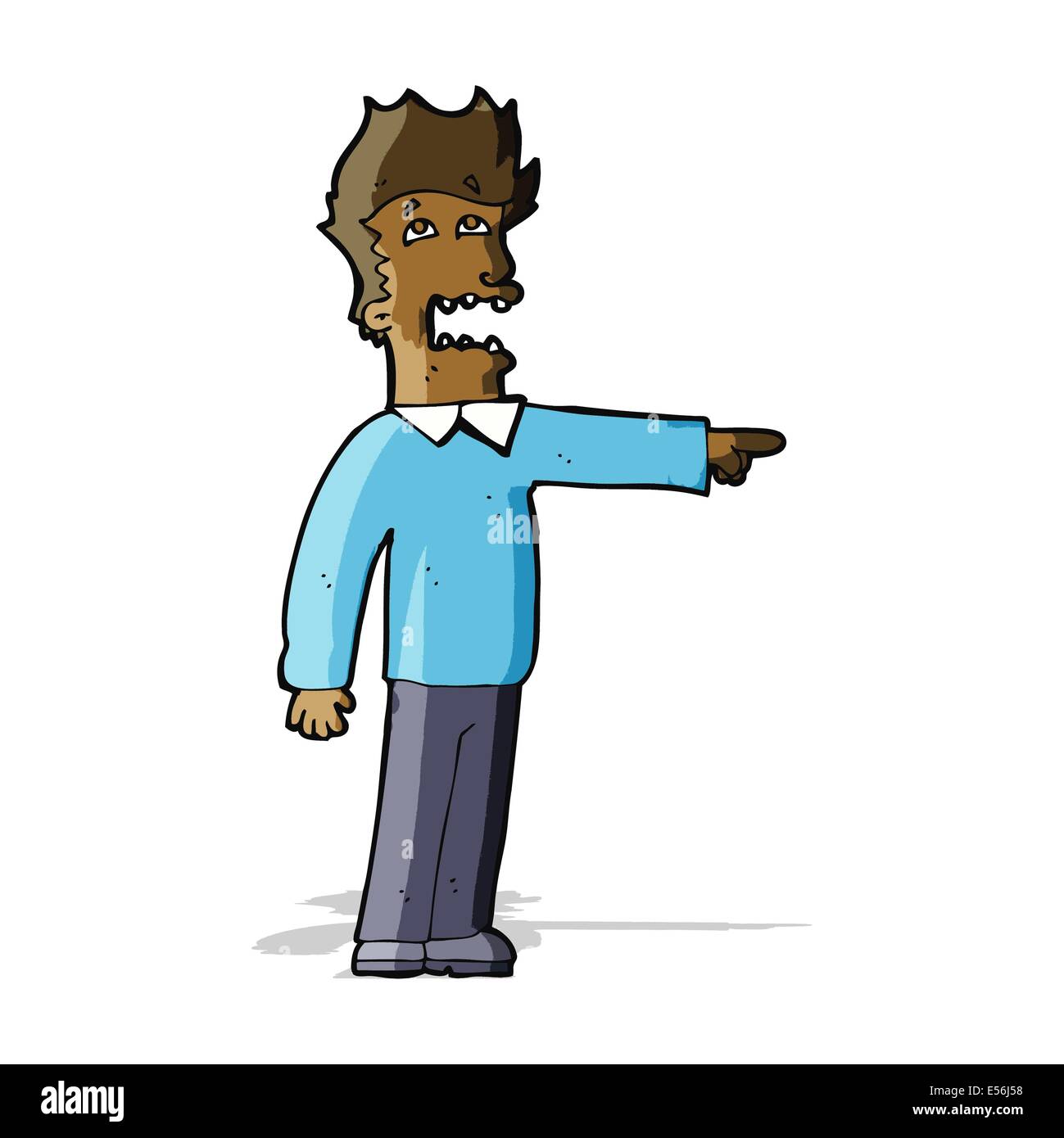 cartoon man accusing Stock Vector Image & Art - Alamy